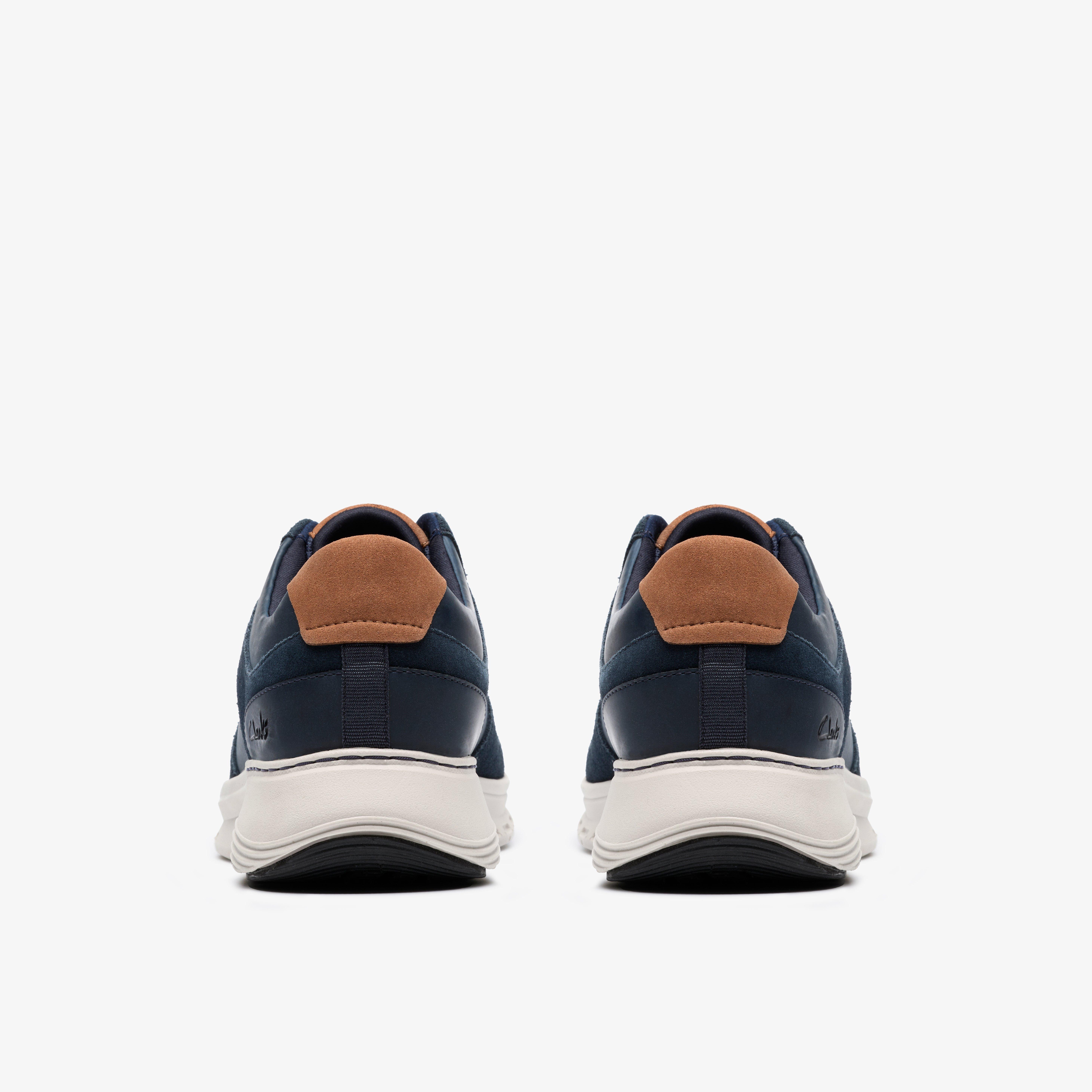 Mens Motion Trek Go Navy Sneakers | Clarks