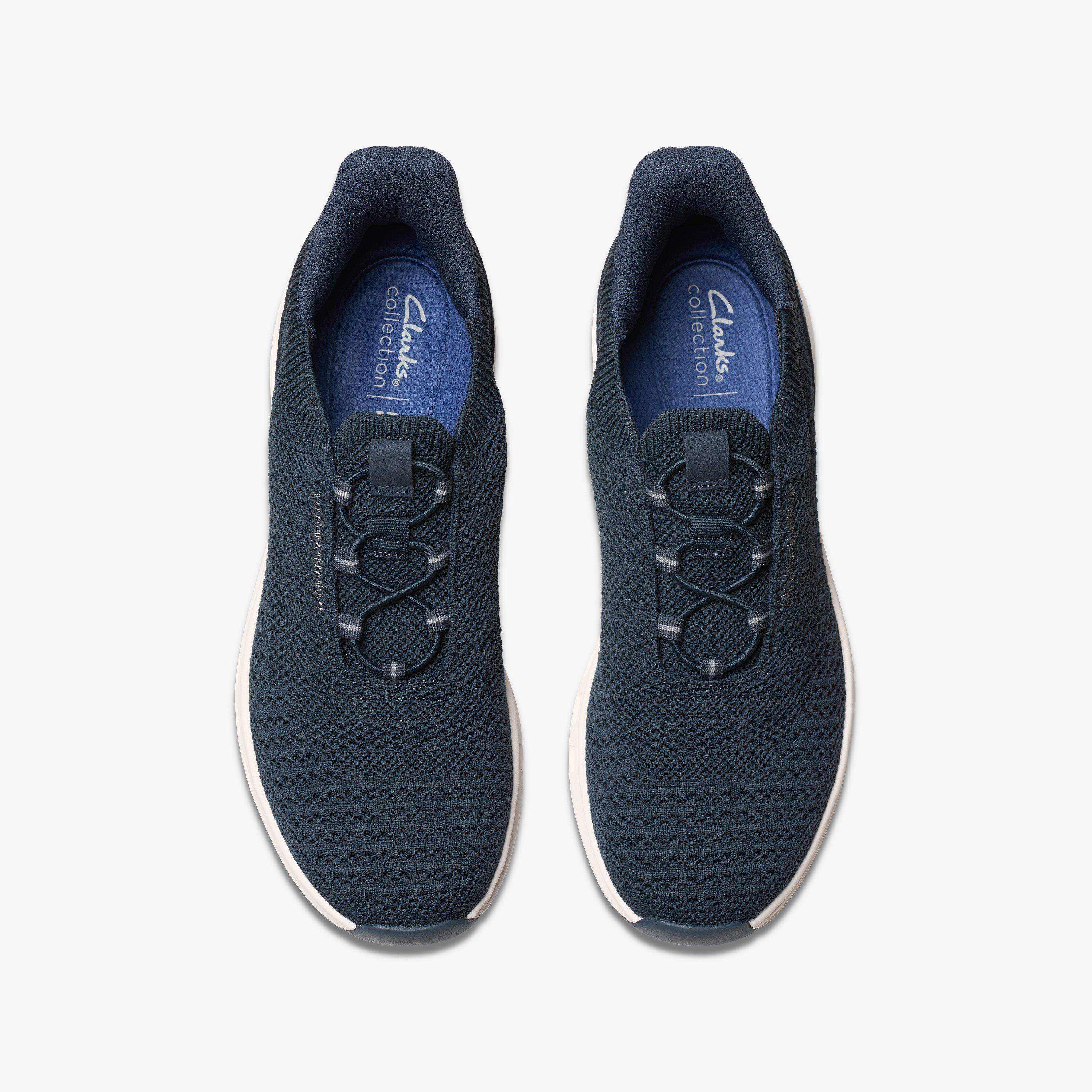 Herren Motion Trek LO Marineblau Strick Schnür-Wanderschuhe | Clarks