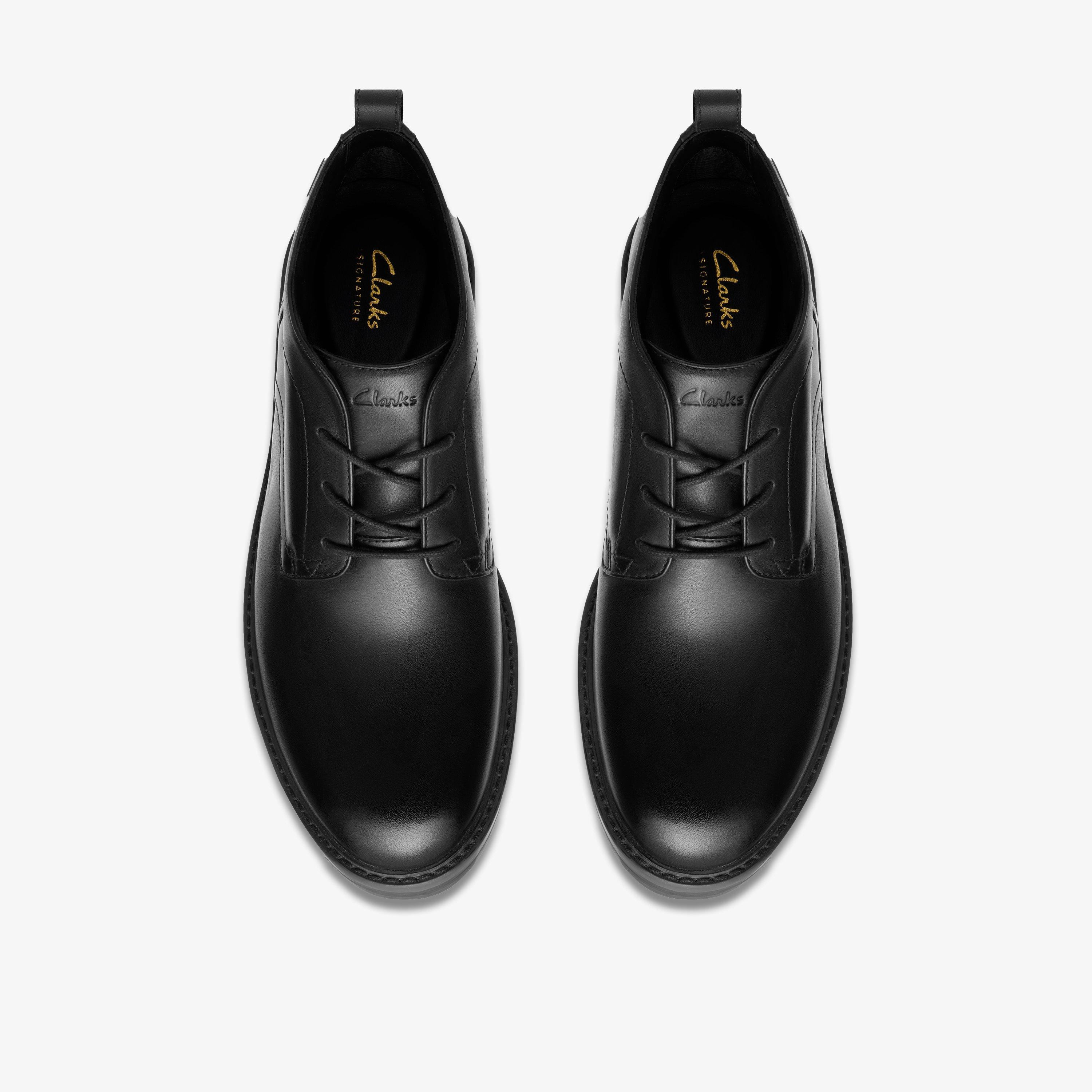 Mens Aldwin Mid GORE-TEX Black Leather Ankle Boots, Lace Up Boots ...
