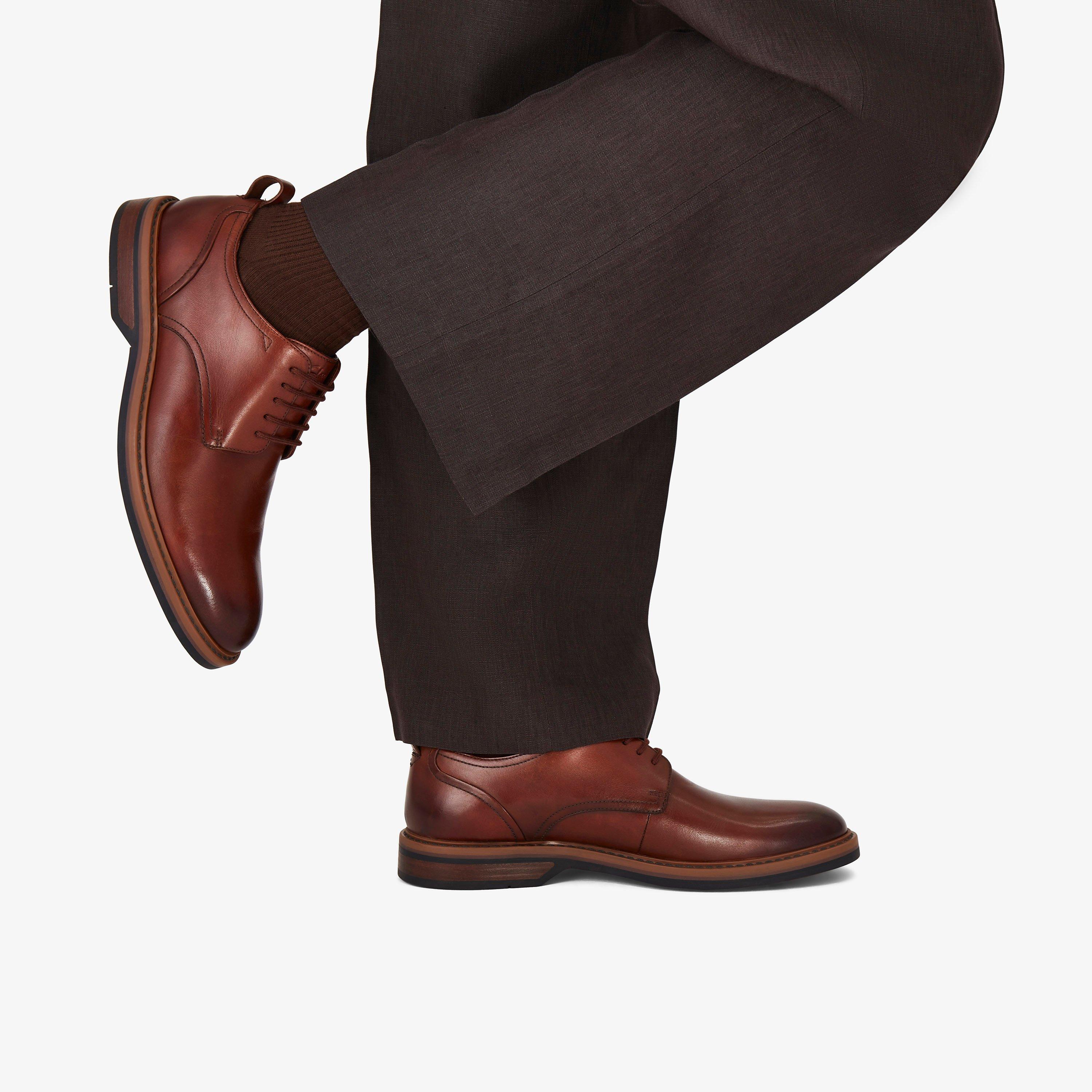 Men's Aldwin Lace Tan Leather Oxfords | Clarks