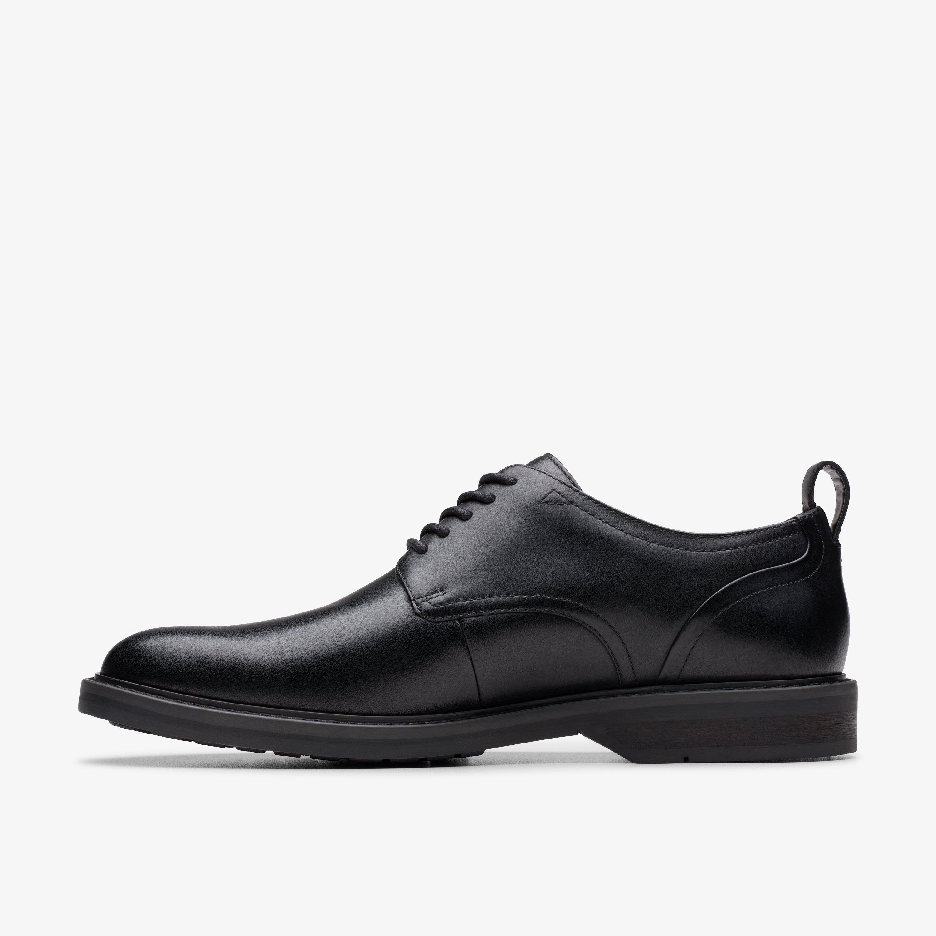 Chaussures Derby à lacets en cuir noir GORE-TEX pour hommes Aldwin Lace | Clarks