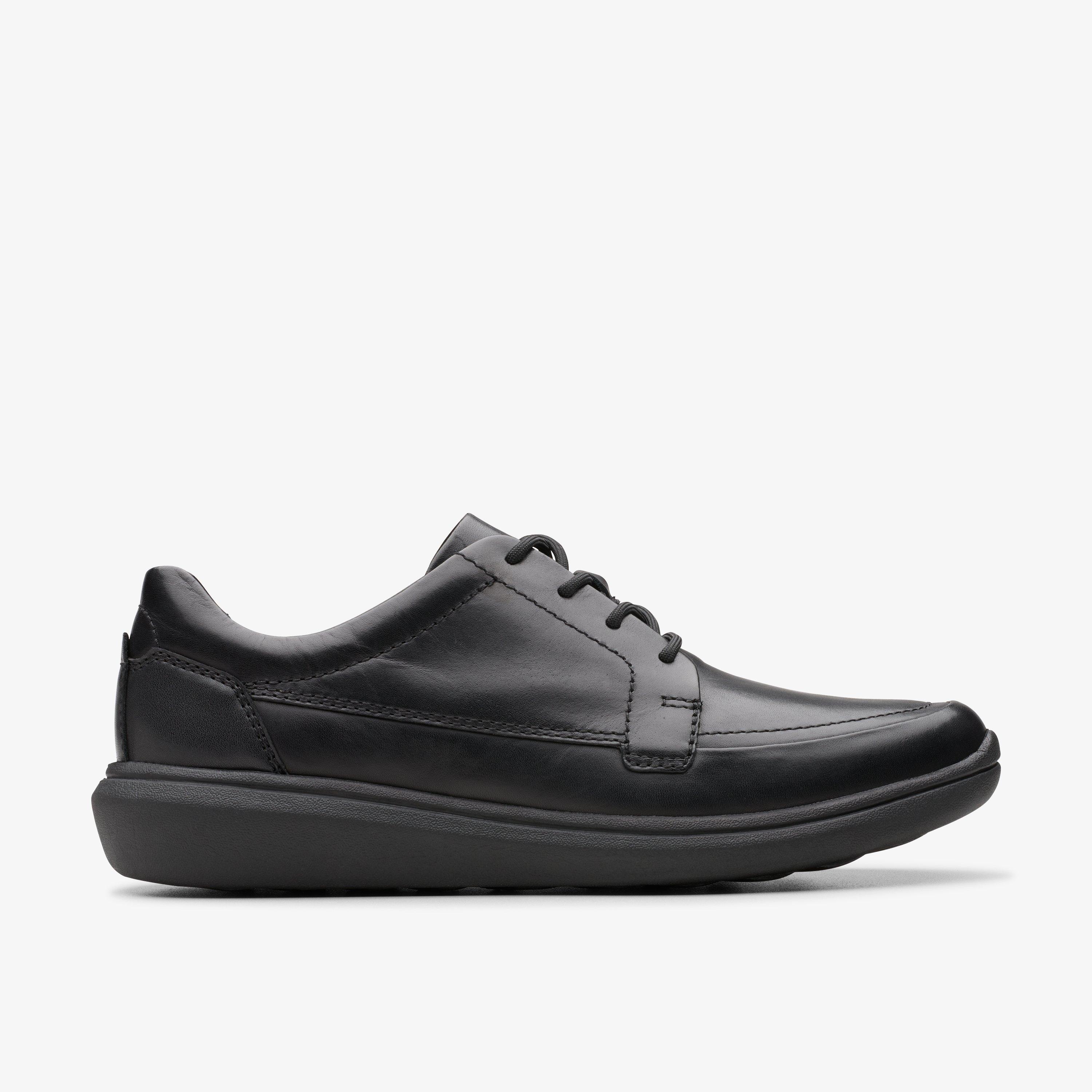 Mens Watchet Lace Black Leather Shoes Lace Up | Clarks Outlet