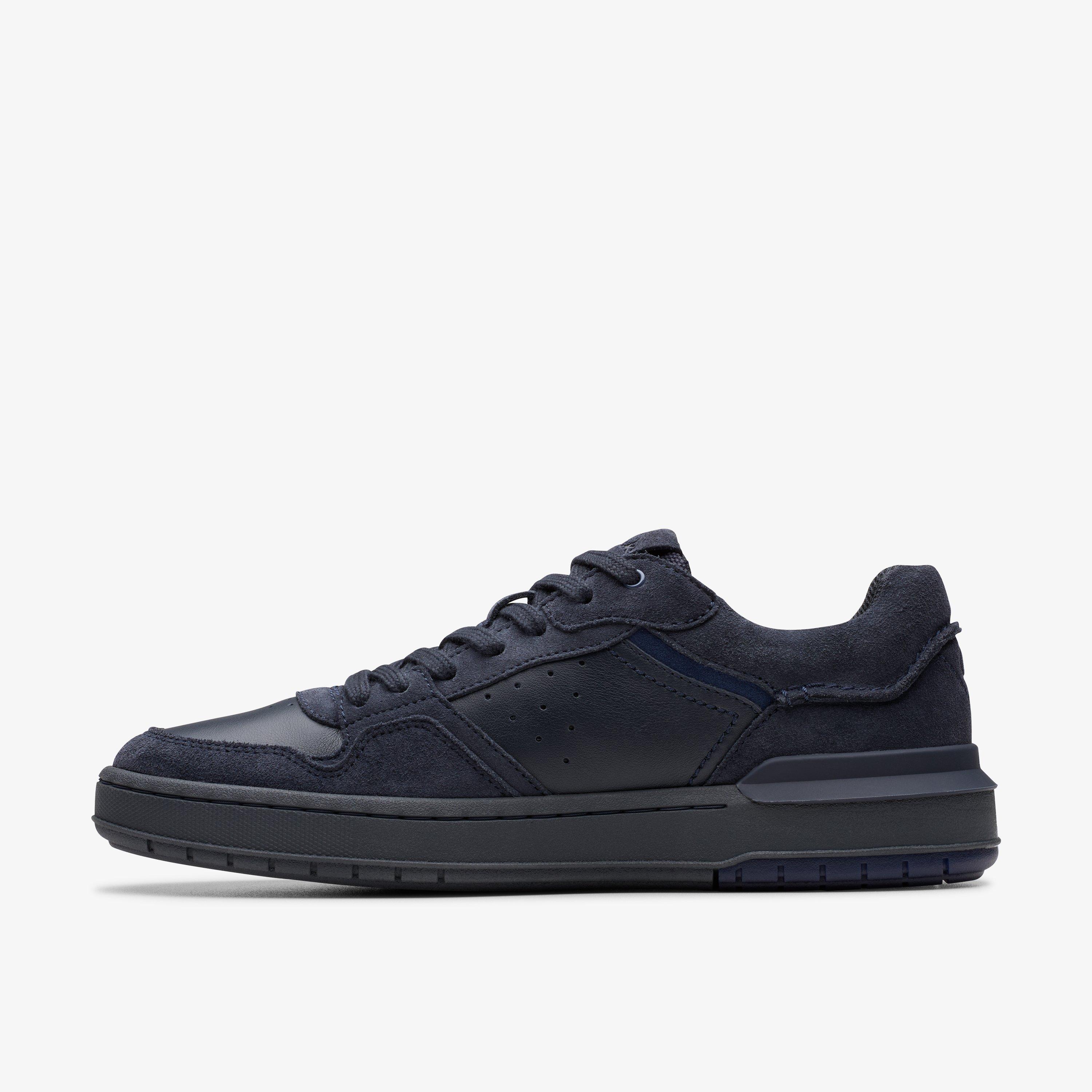 Mens Courtlite2 Lo Navy Suede Trainers | Clarks