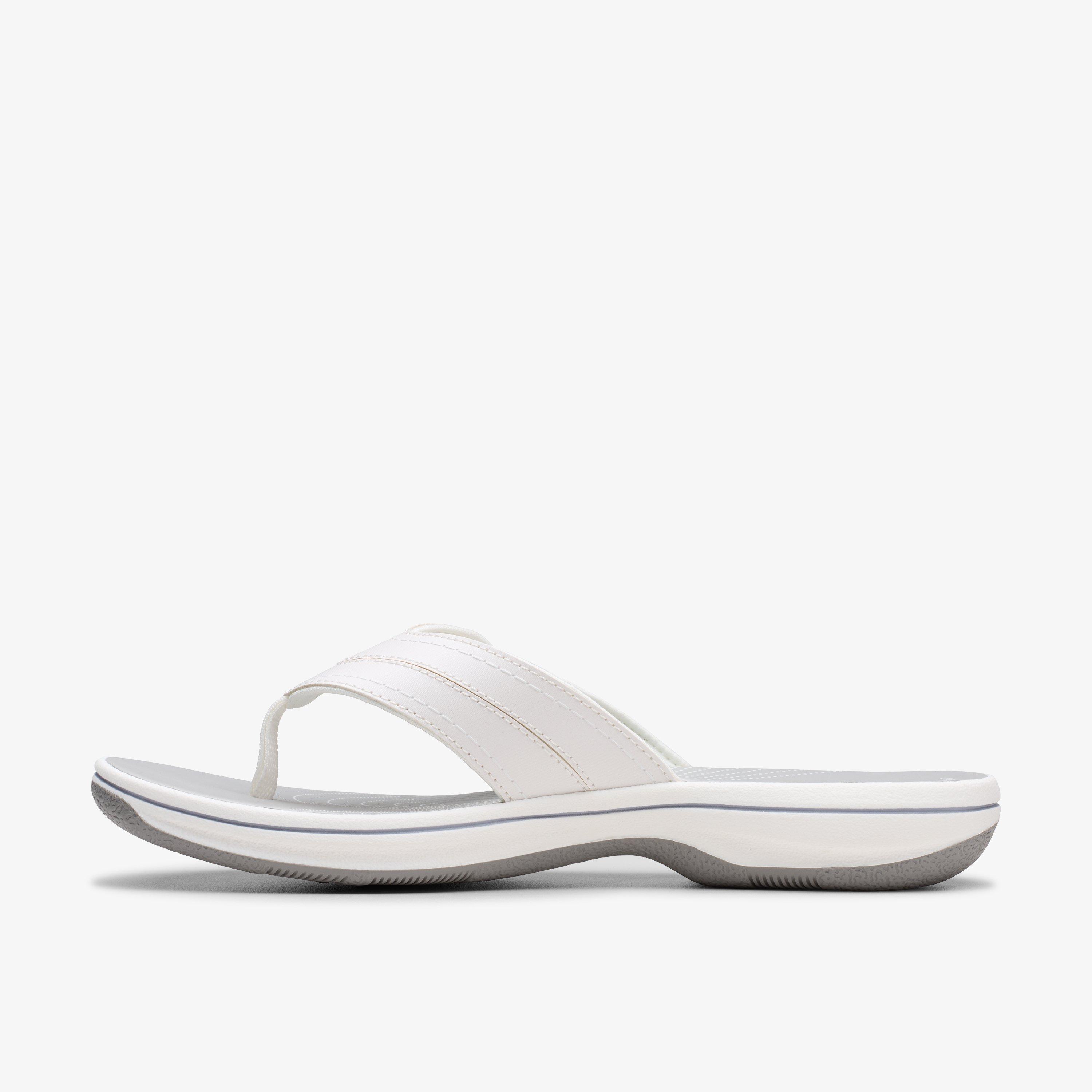 Womens Brinkley Reyna White Flip Flop | Clarks