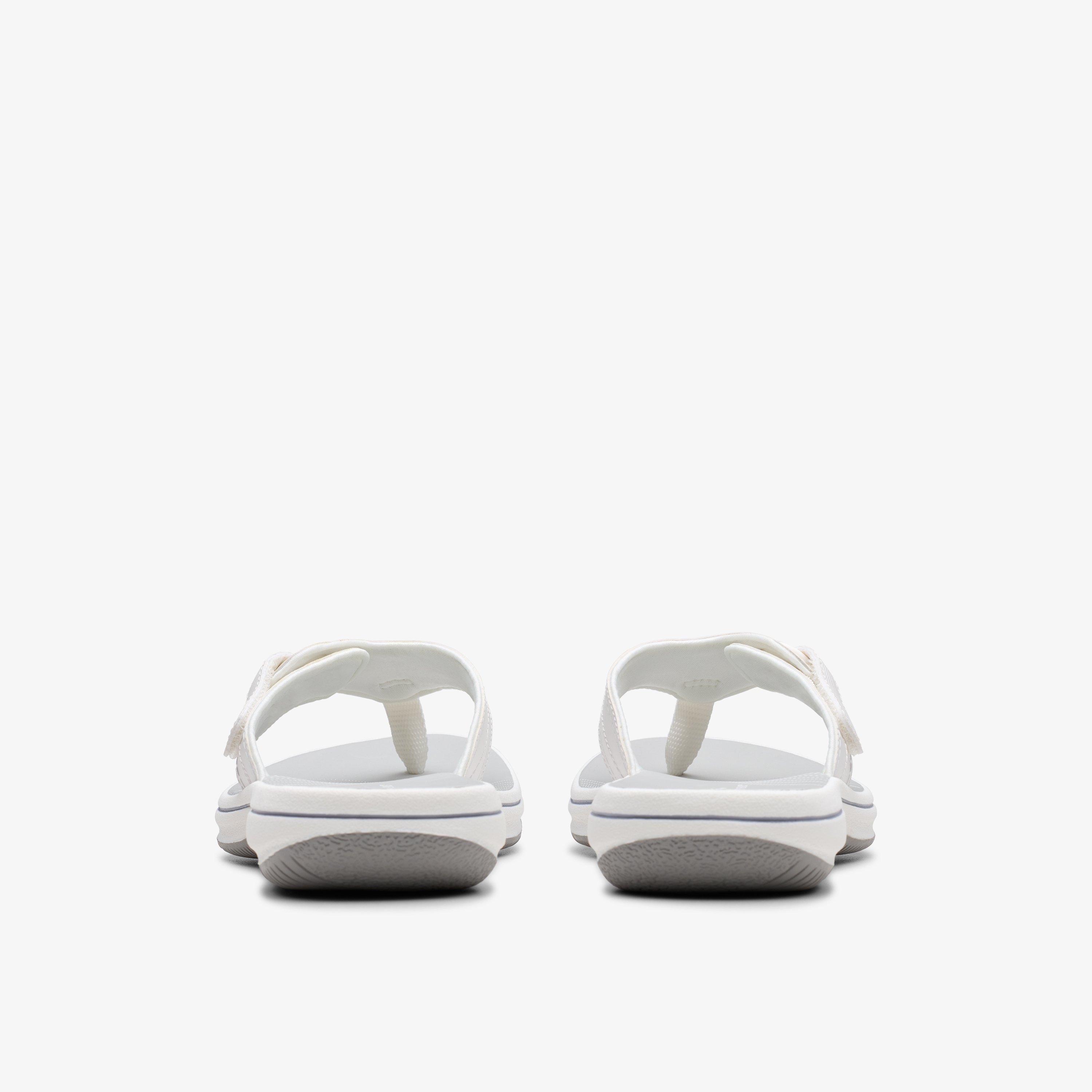 Womens Brinkley Reyna White Flat Sandals, Flip Flops Sandals | Clarks UK