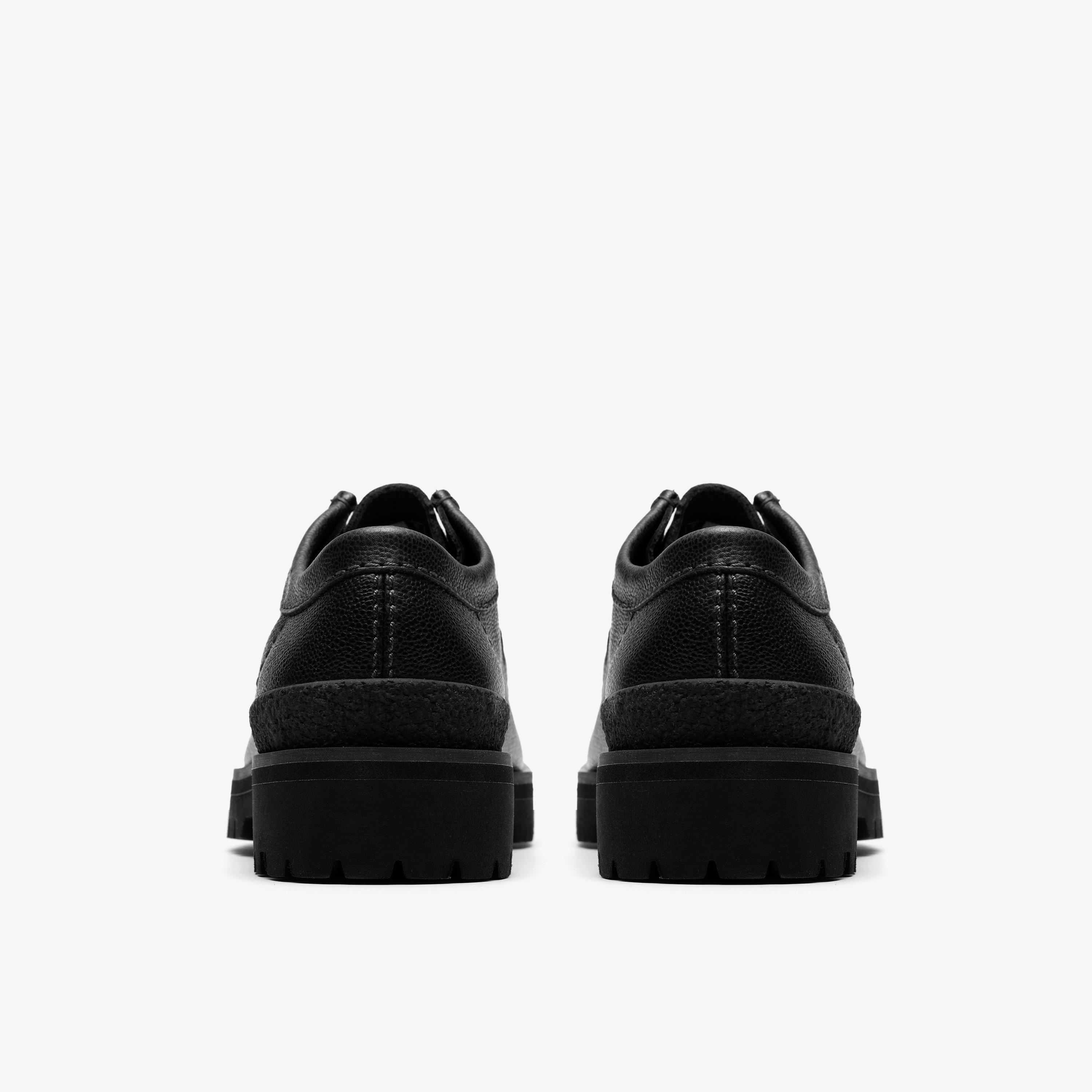 Mens Walla Yukoner Black Scotch Grain Wallabee, Lace Up Shoes | Clarks UK
