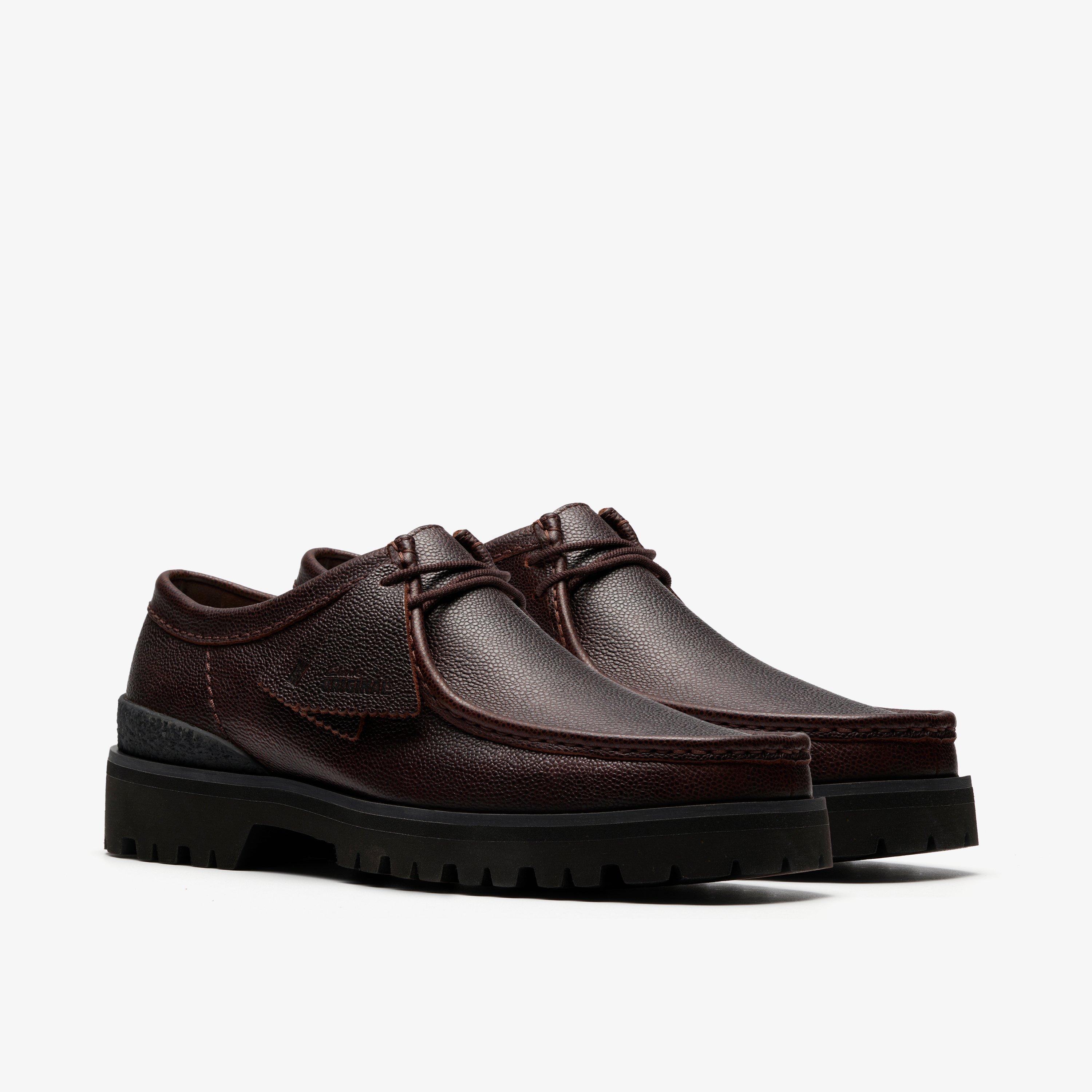 Mens Walla Yukoner Brown Scotch Grain Shoes | Clarks