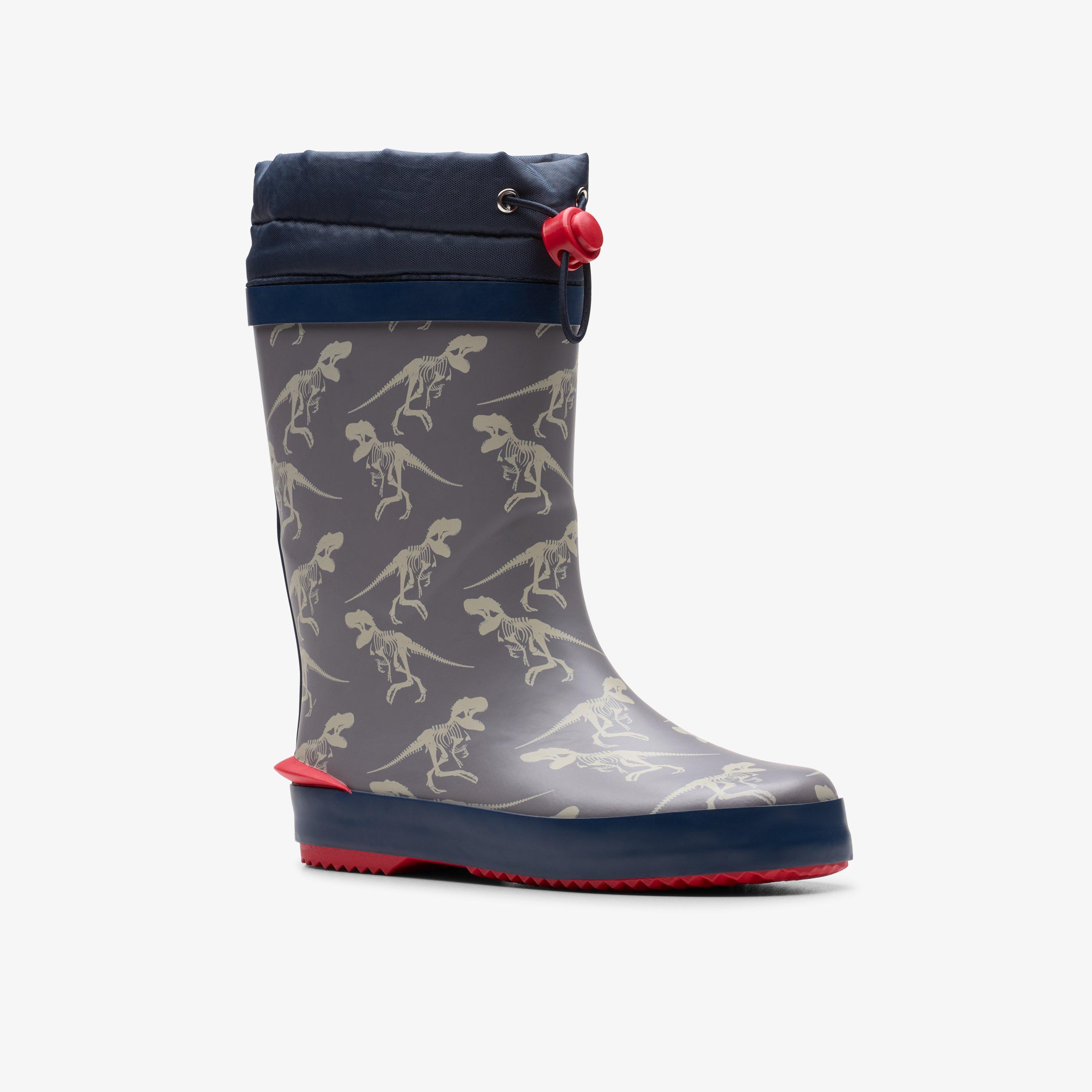 Boys, Girls, Kids Unisex Tarri Race Kid Grey Combination Wellies ...