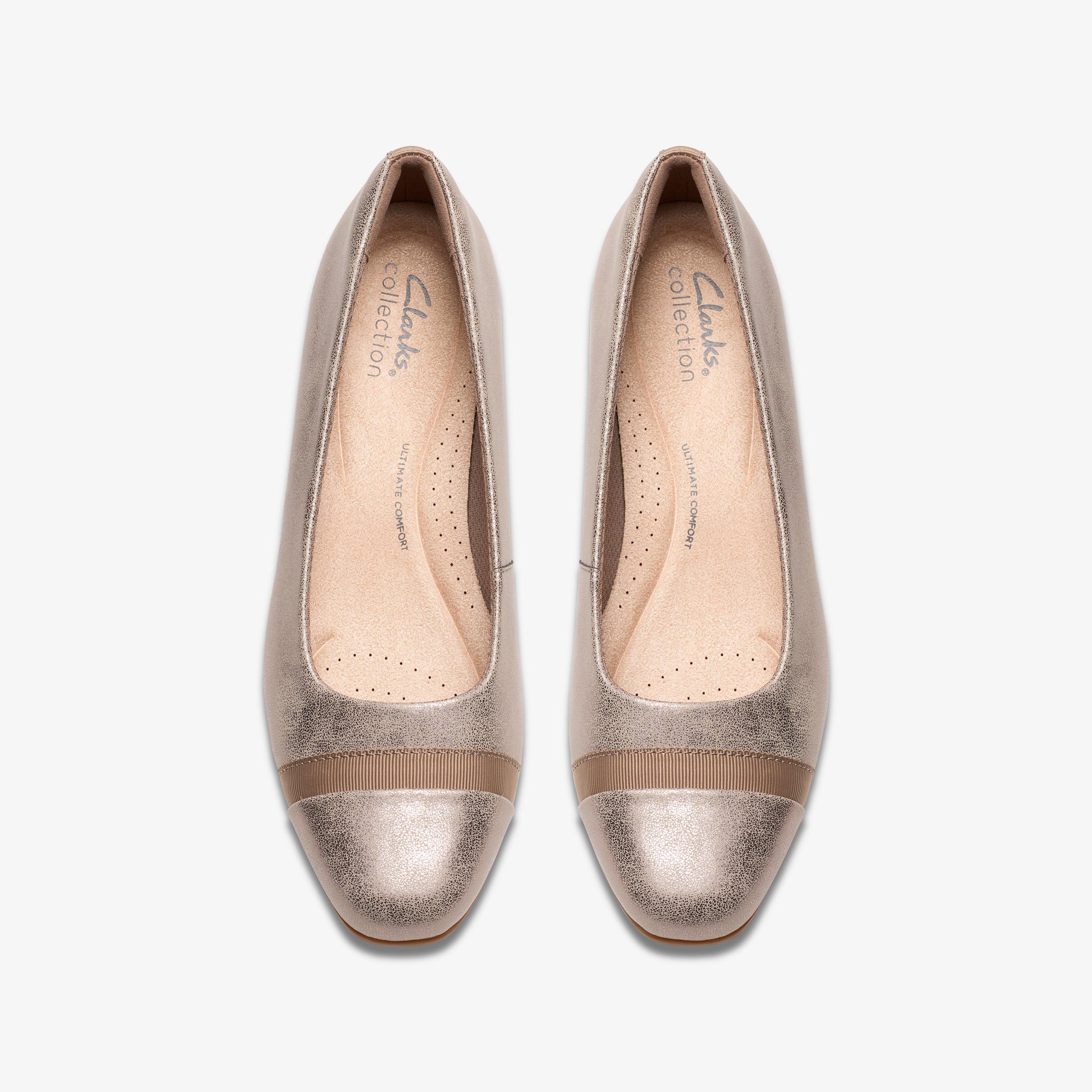 Womens Juliet Monte Taupe Metallic Slip Ons | Clarks EU