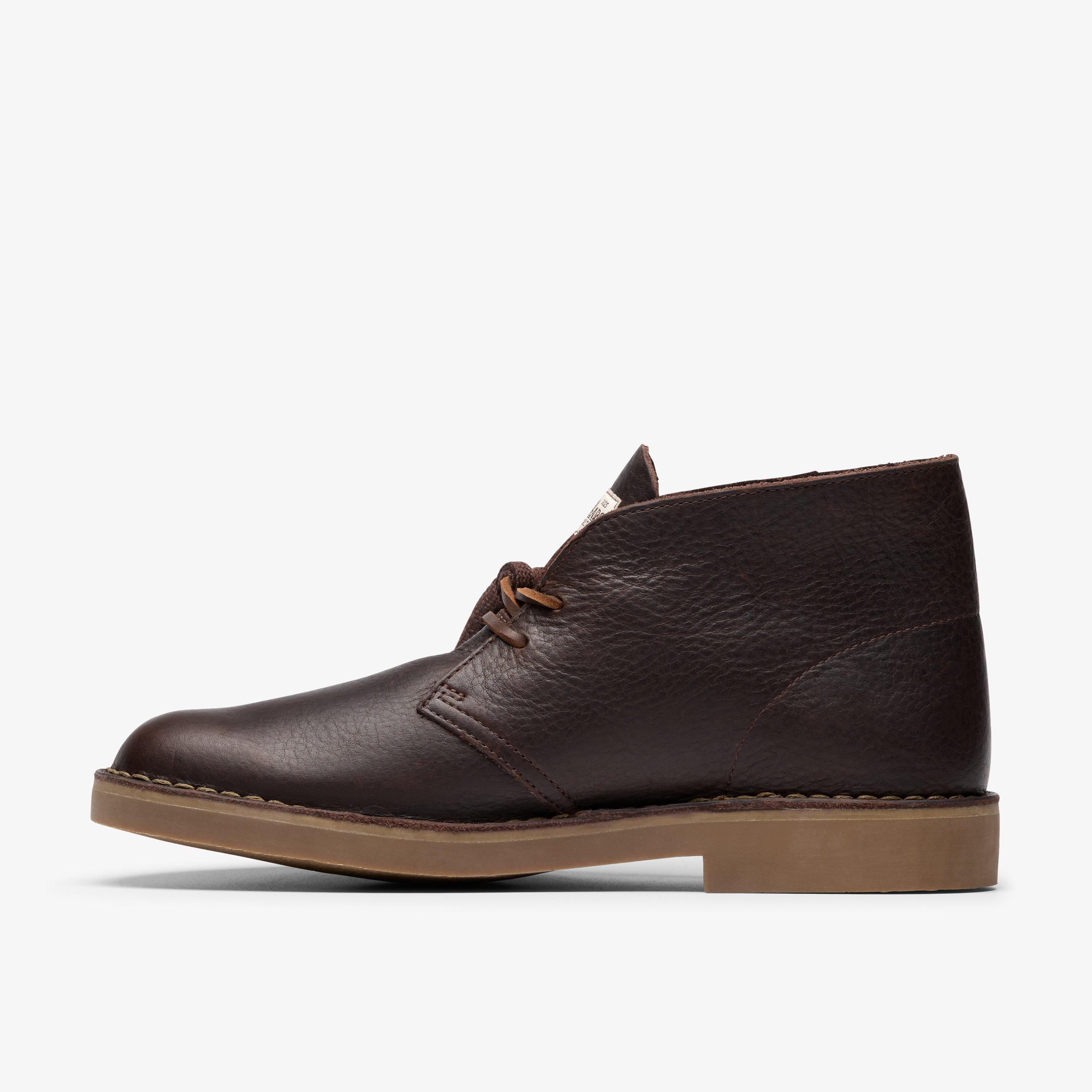 Mens Desert Boot EVO Dark Brown Leather | Clarks