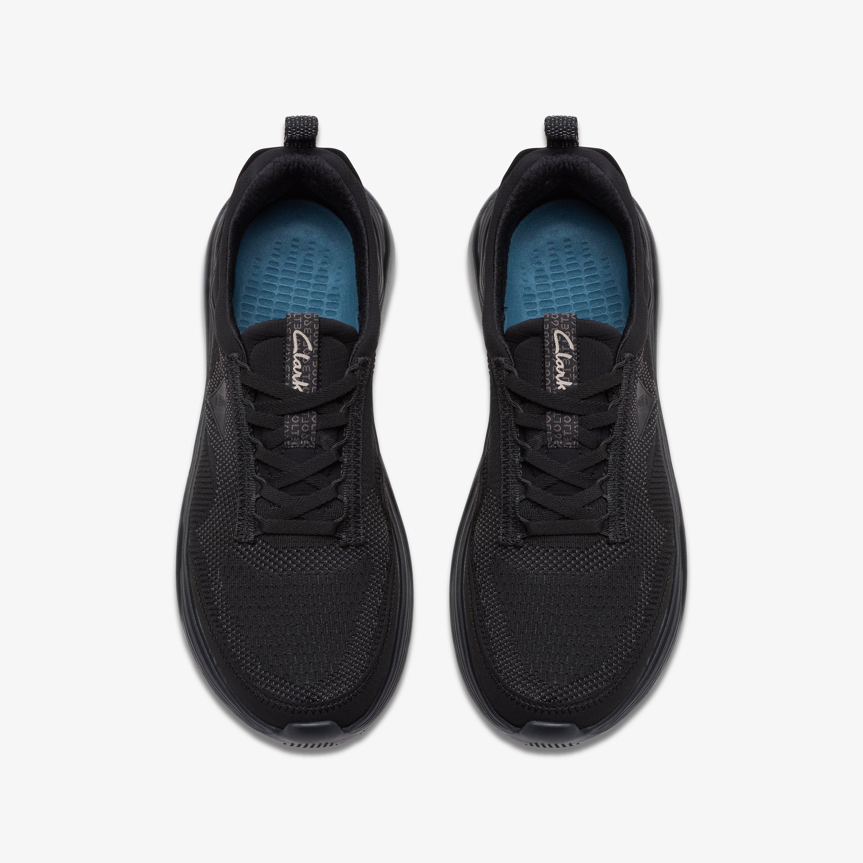 Mens LT 360 Lo Black/Black Trainers, Lace Up Shoes | Clarks UK