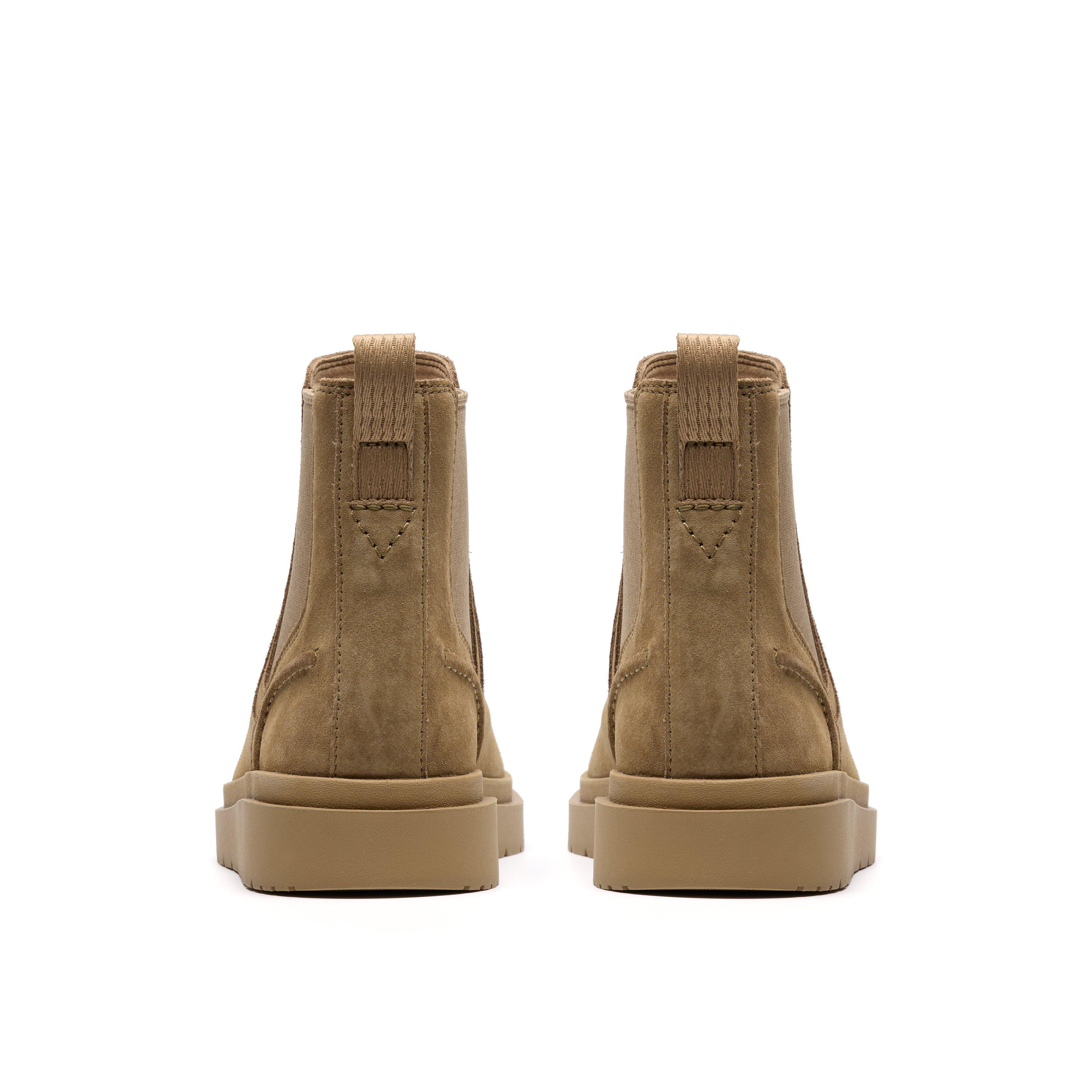 Bottes Chelsea à cheville en daim sable foncé pour hommes Polden Easy ...