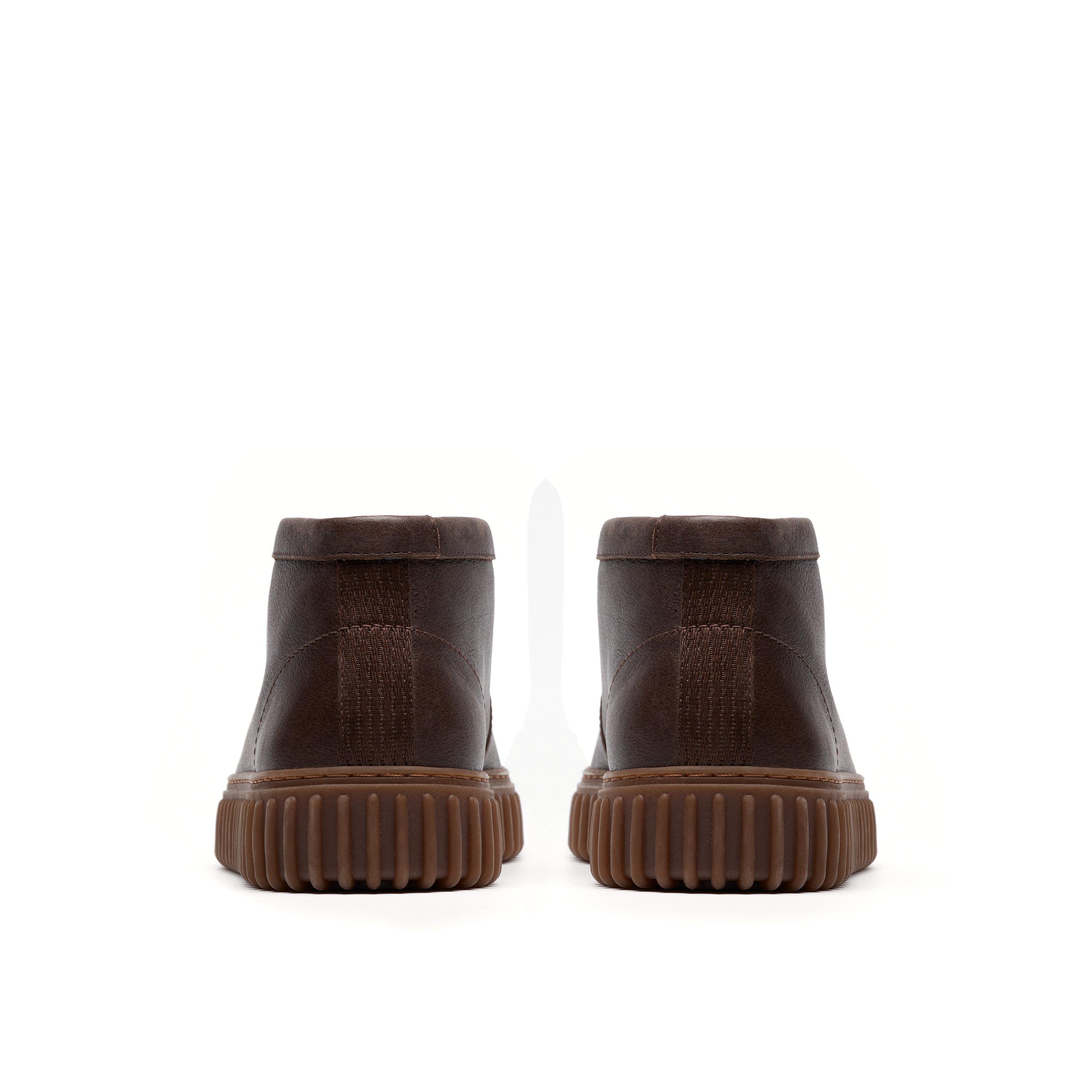 Bottes pour hommes Torhill Hi en cuir marron foncé à la cheville ...