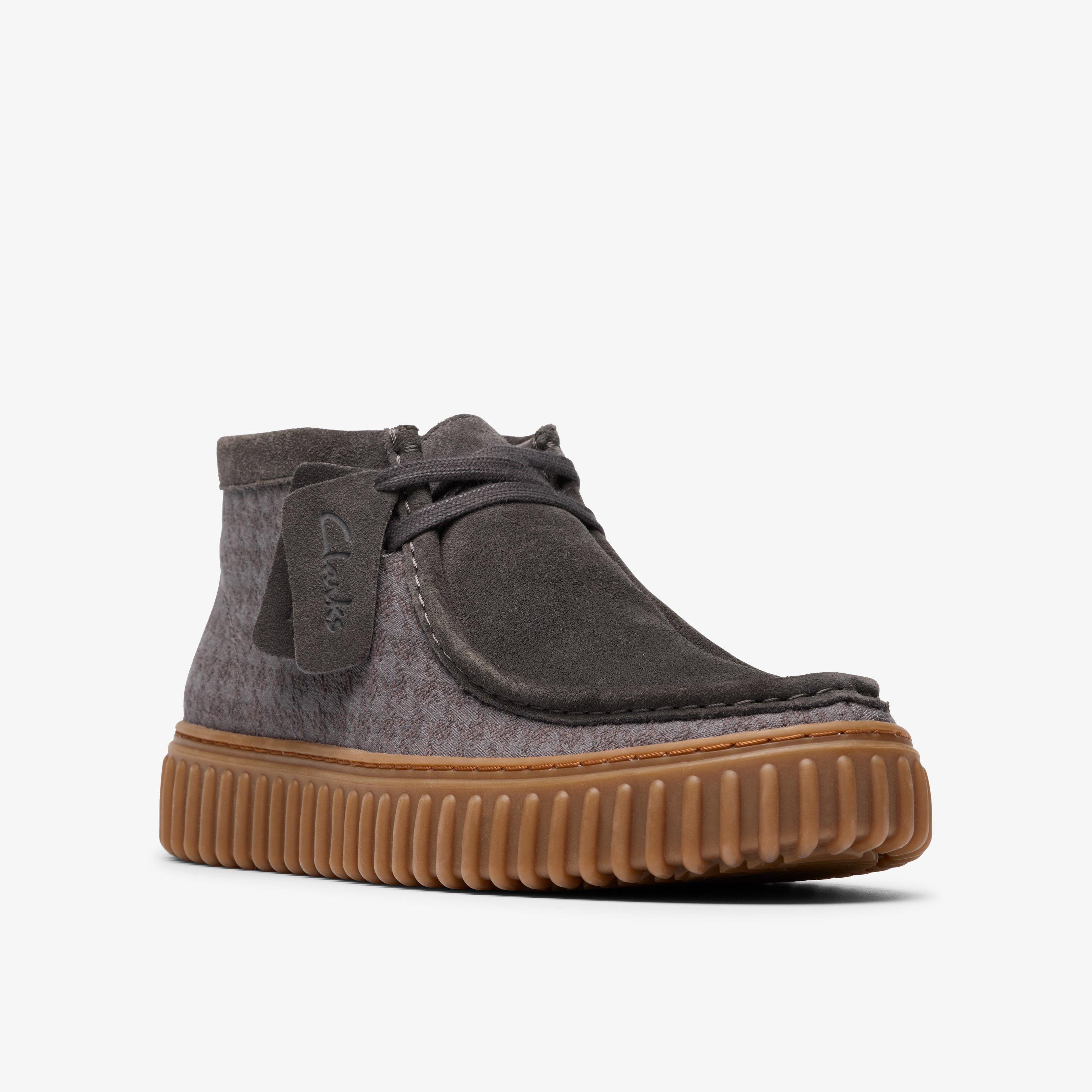 Mens Torhill Hi Grey Combination Ankle Torhill Boots | Clarks