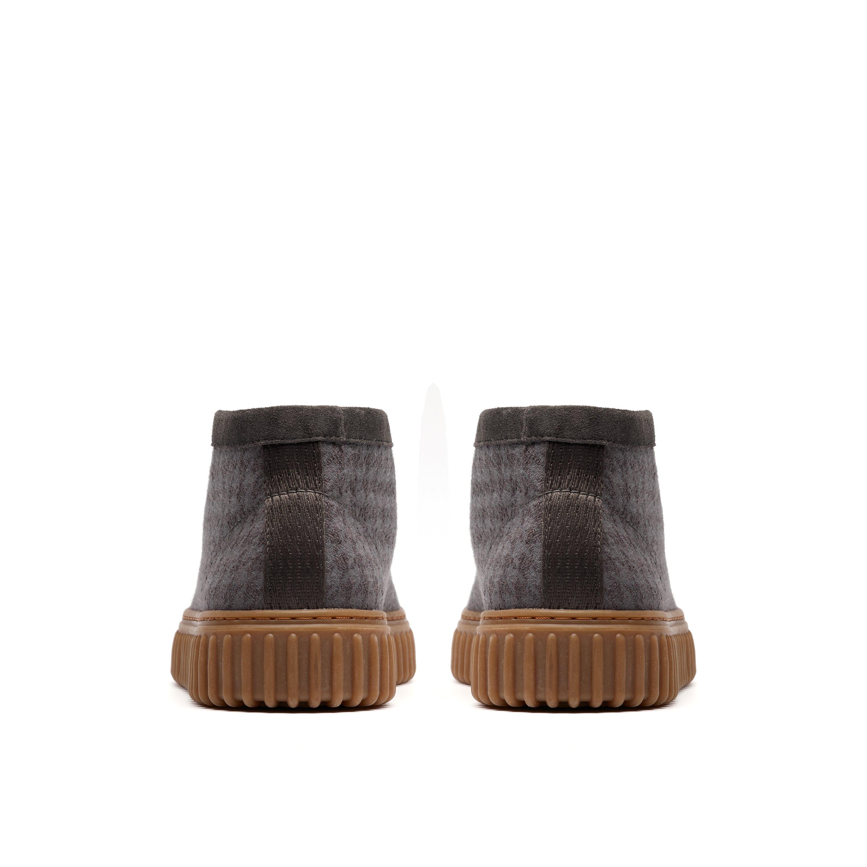 Mens Torhill Hi Grey Combination Ankle Boots | Clarks