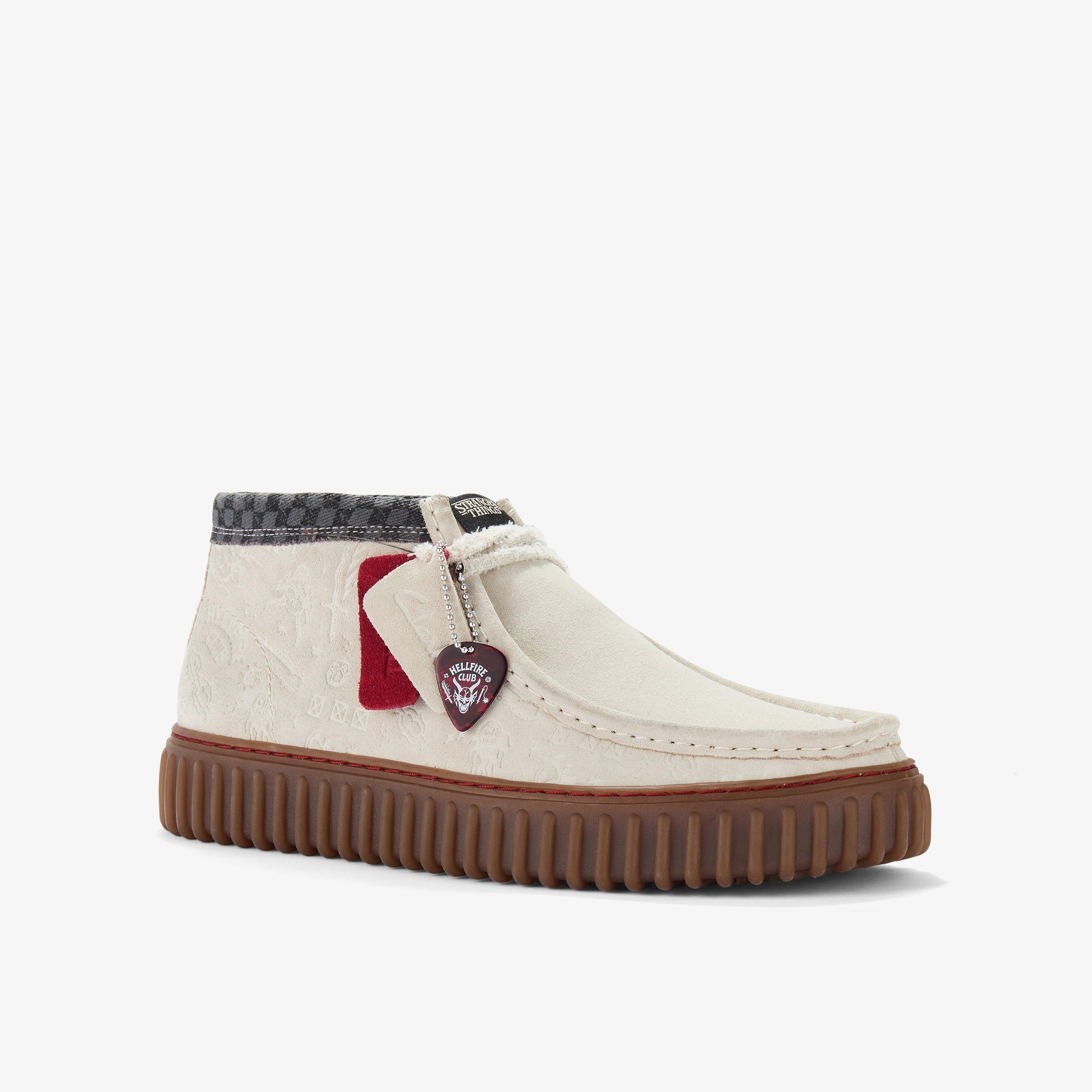 Mens Stranger Things x Torhill Hi Off White Boots | Clarks