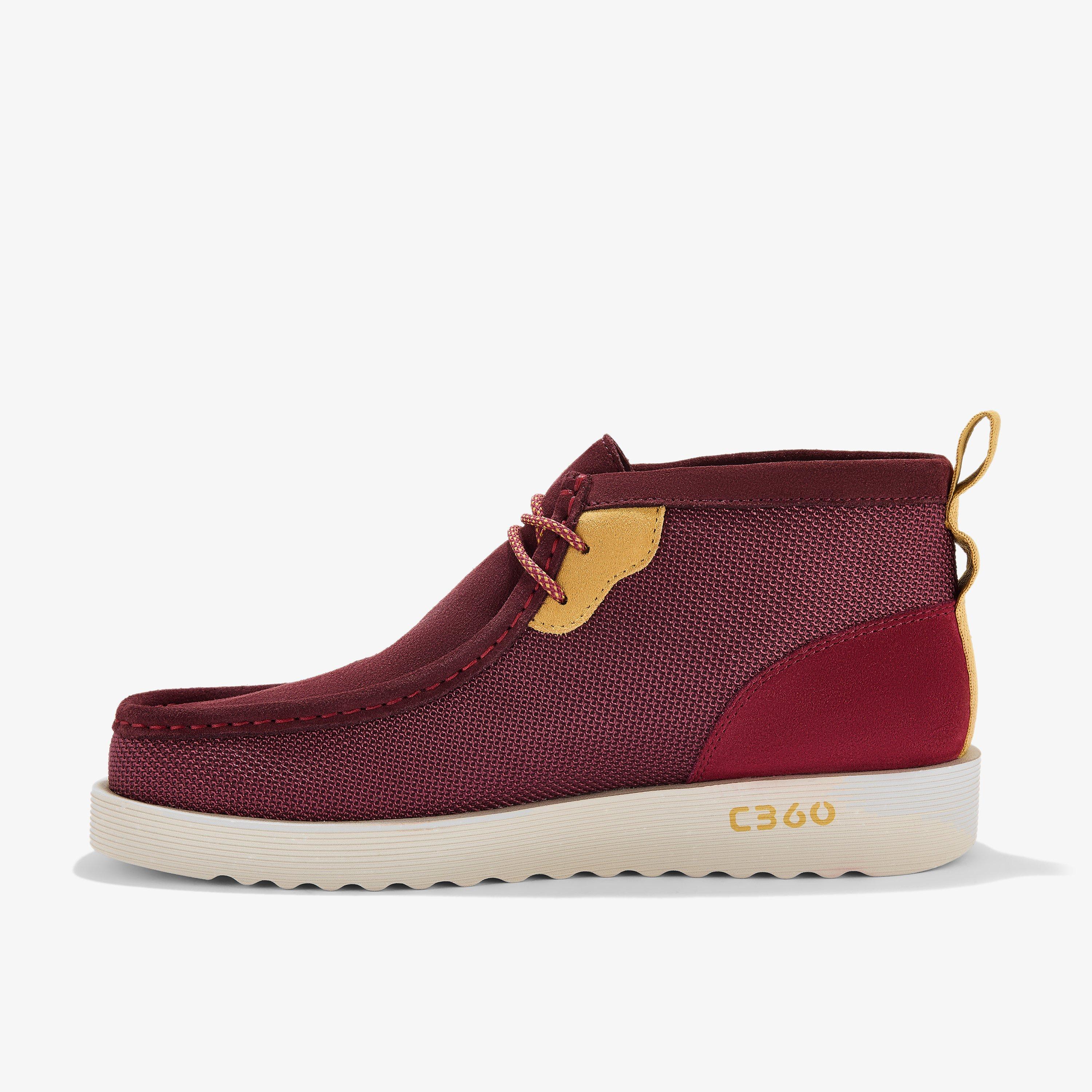 Mens Wallabee FTR2 Boot Burgundy | Clarks