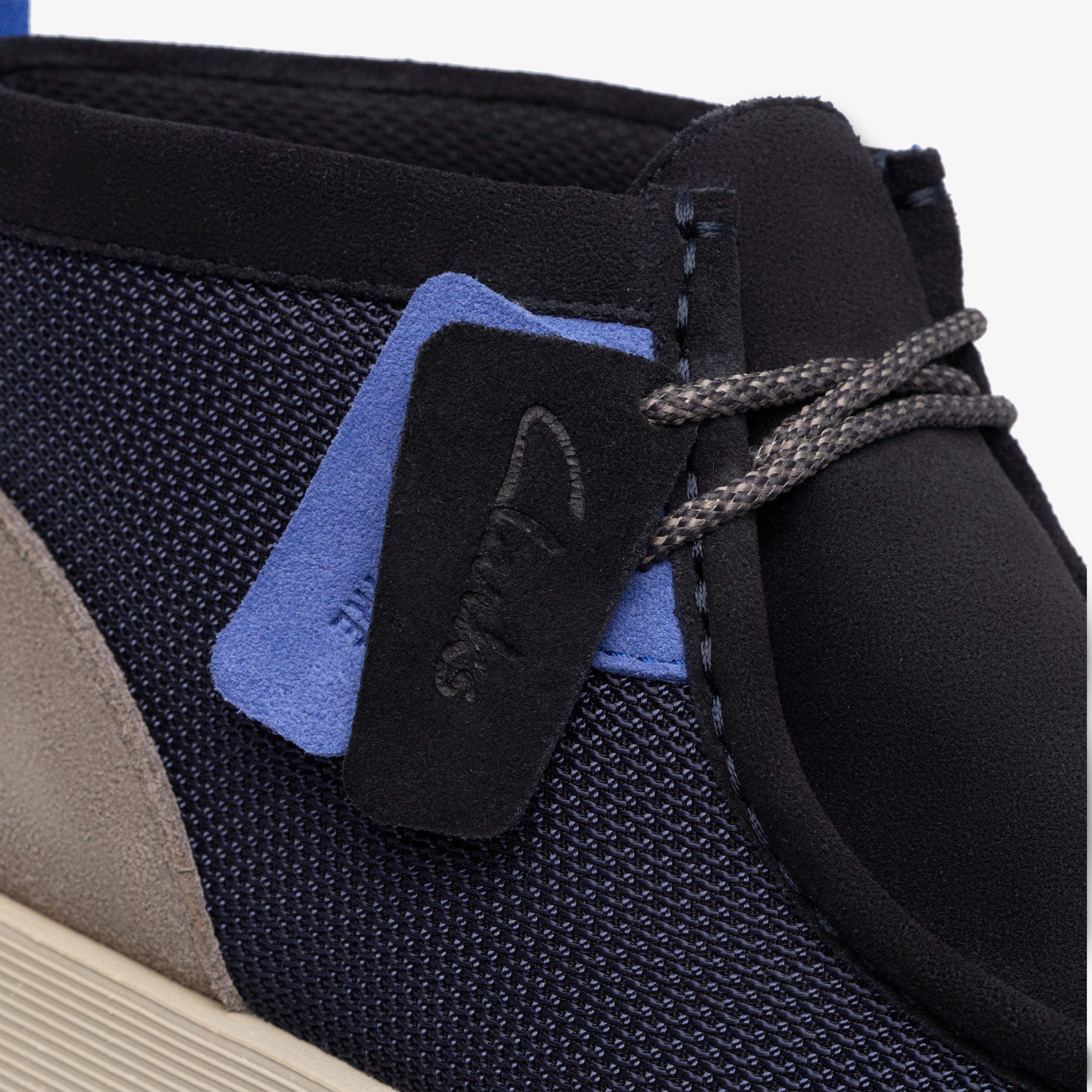 Mens Wallabee FTR2 Boot Navy Combination Ankle Wallabee Boots | Clarks