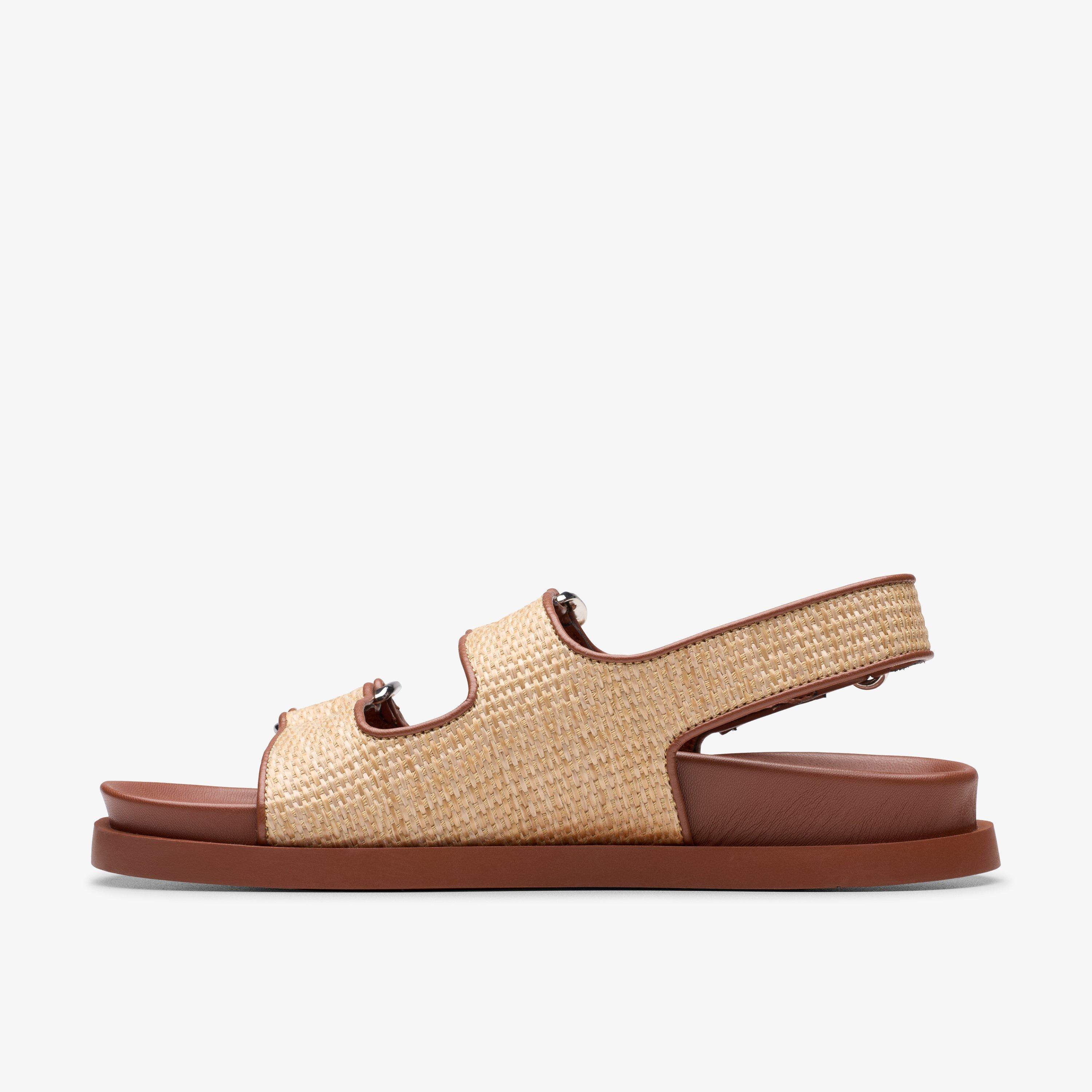 Womens Jessamine Sol Natural Flat Sandals | Clarks