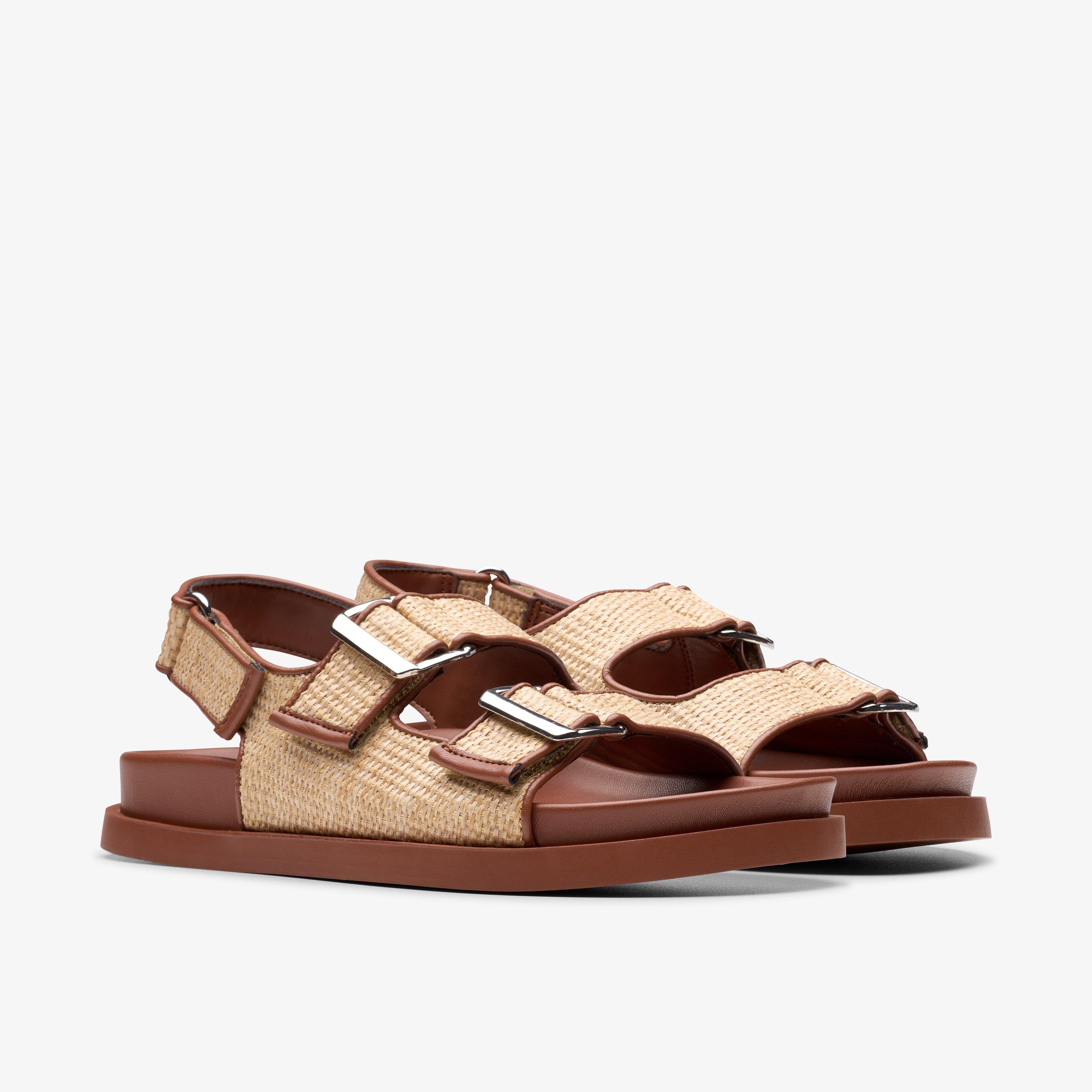 Womens Jessamine Sol Natural Flat Sandals | Clarks