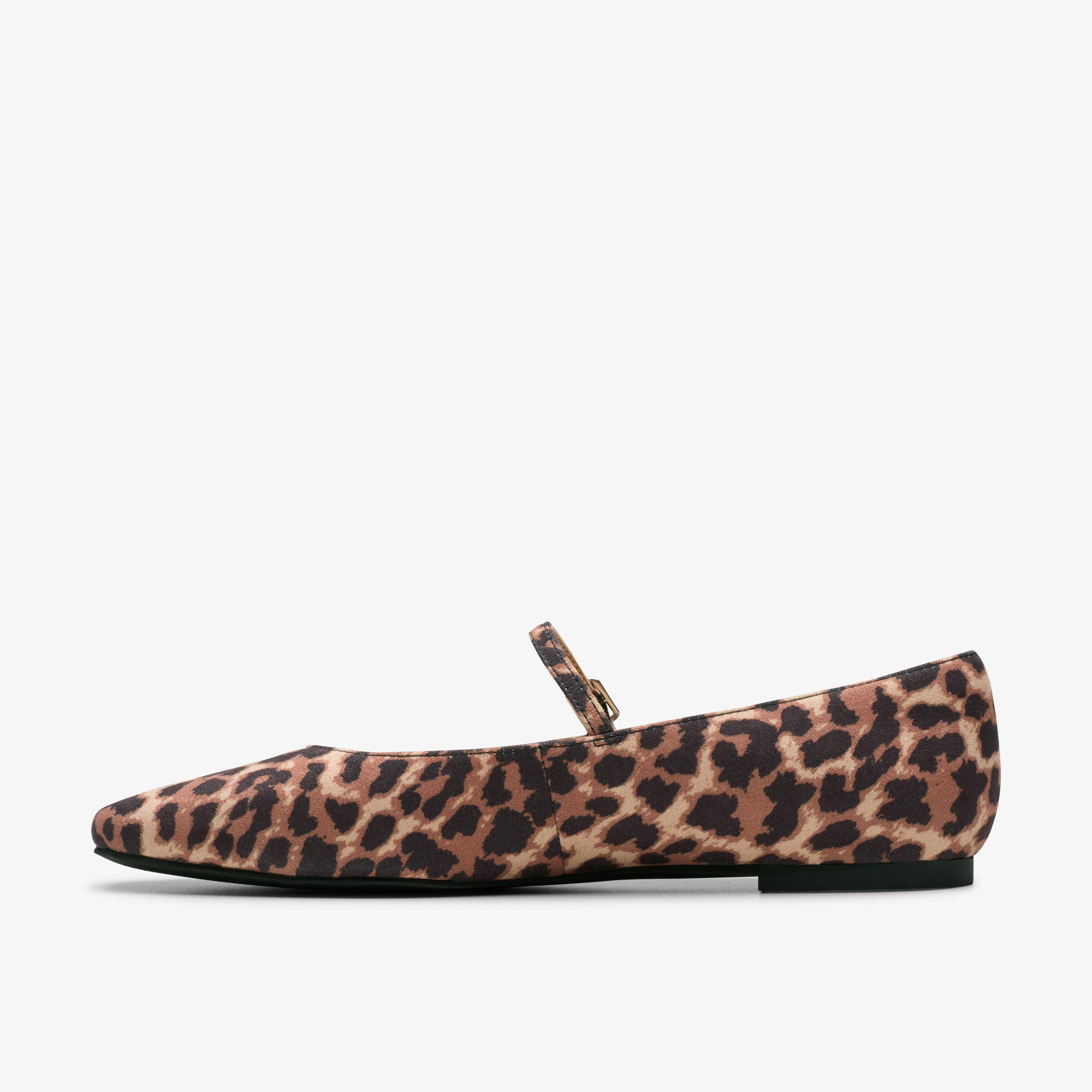 Womens Emelina Gem Leopard Print Mary Jane Shoes | Clarks