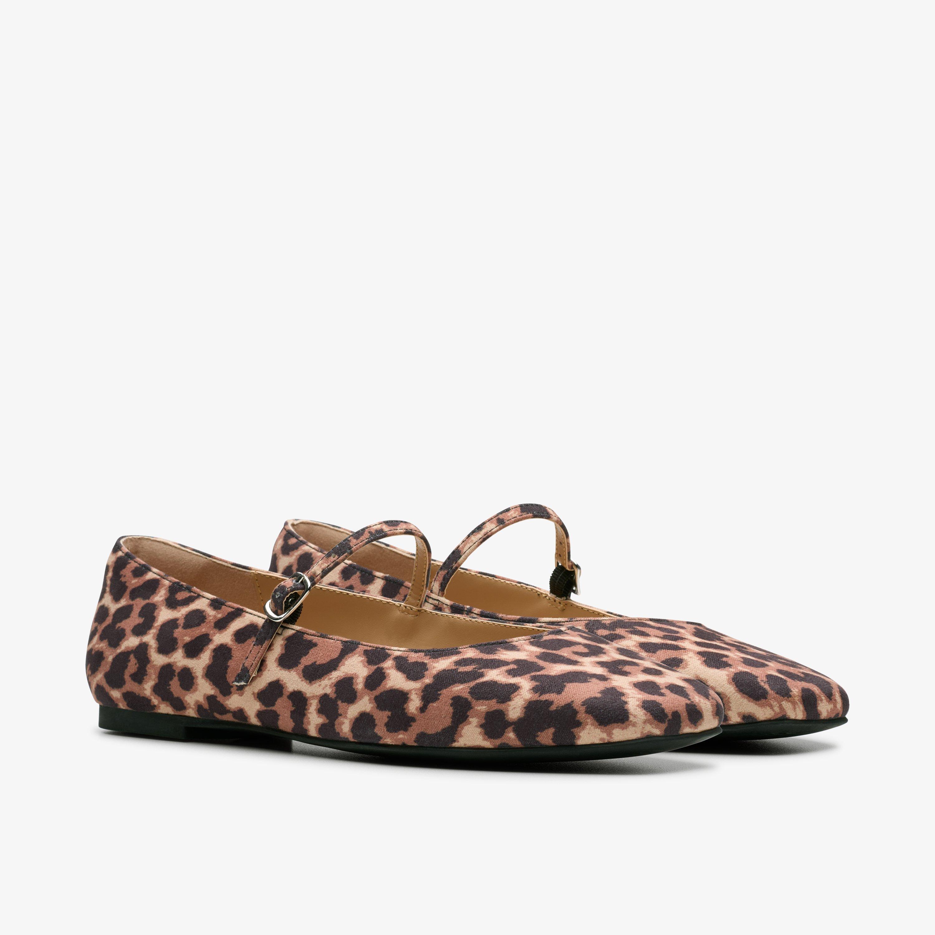 Womens Emelina Gem Leopard Print Mary Jane Shoes | Clarks