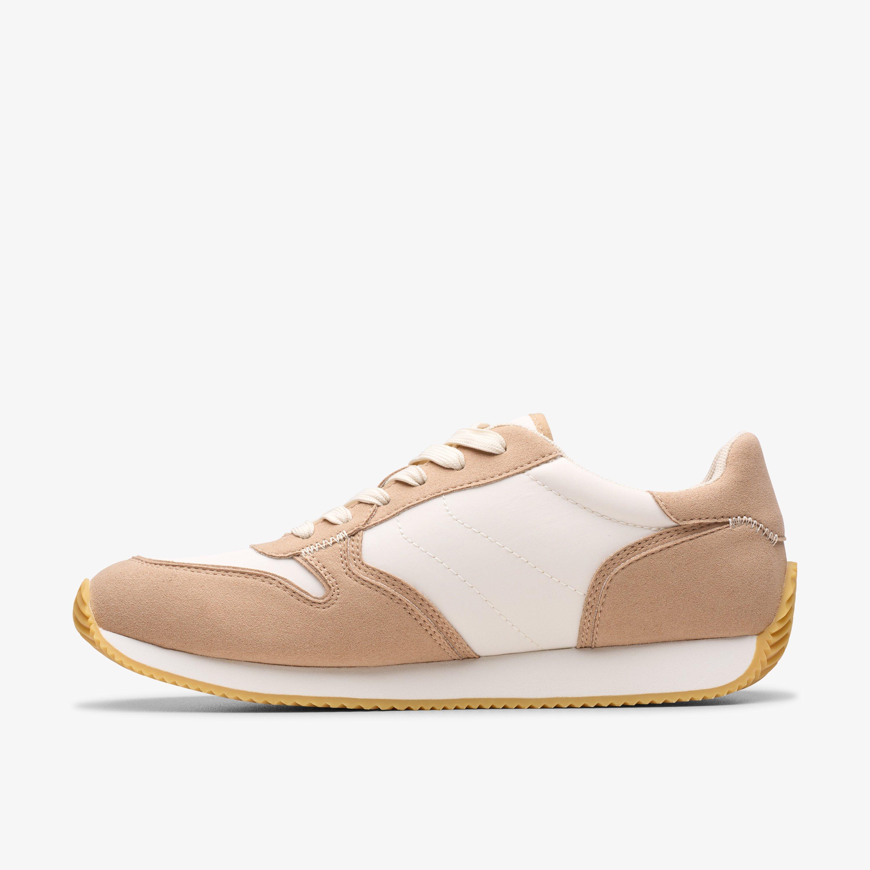 Womens Teirra Run Taupe Combination Trainers | Clarks Outlet