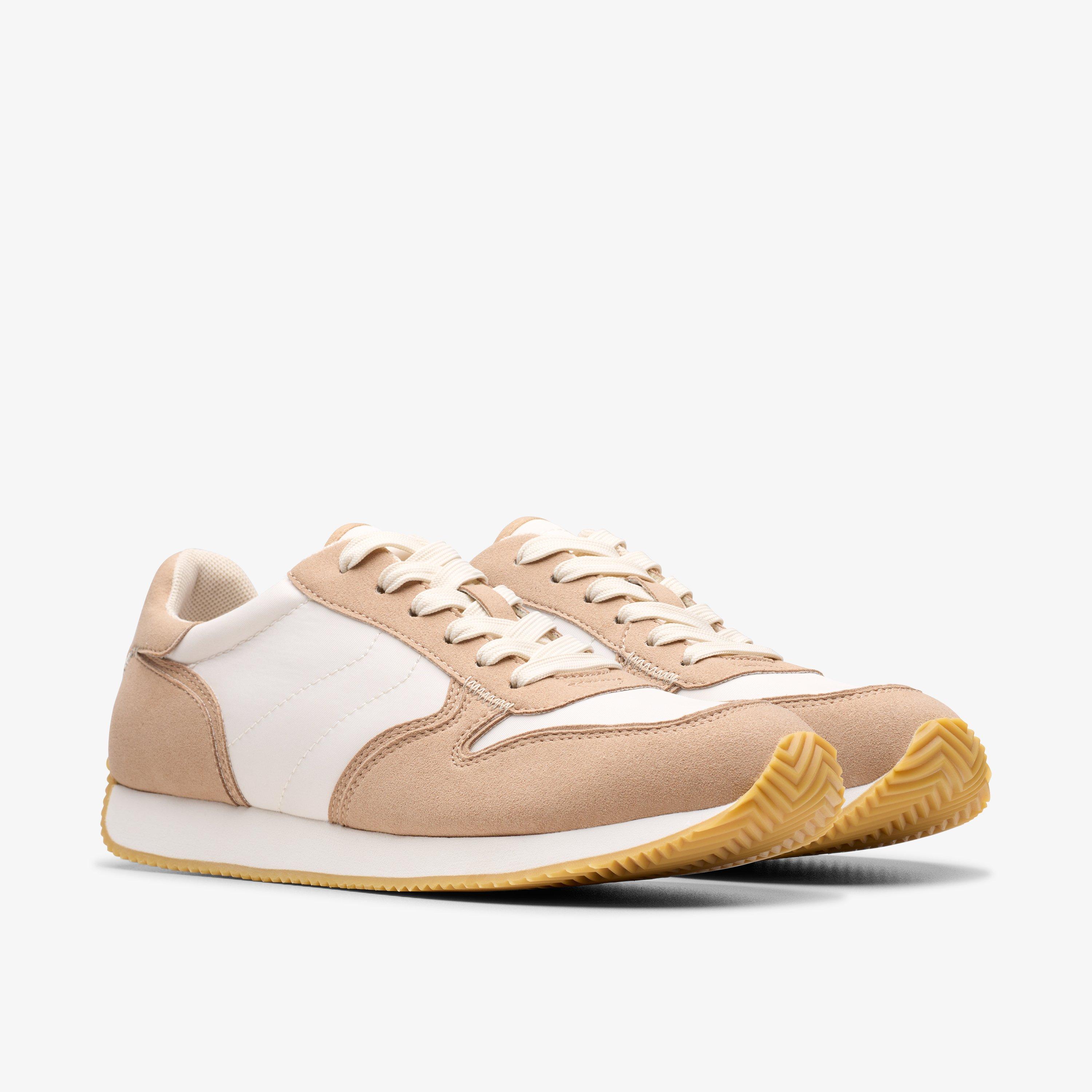 Womens Teirra Run Taupe Combination Shoes | Clarks