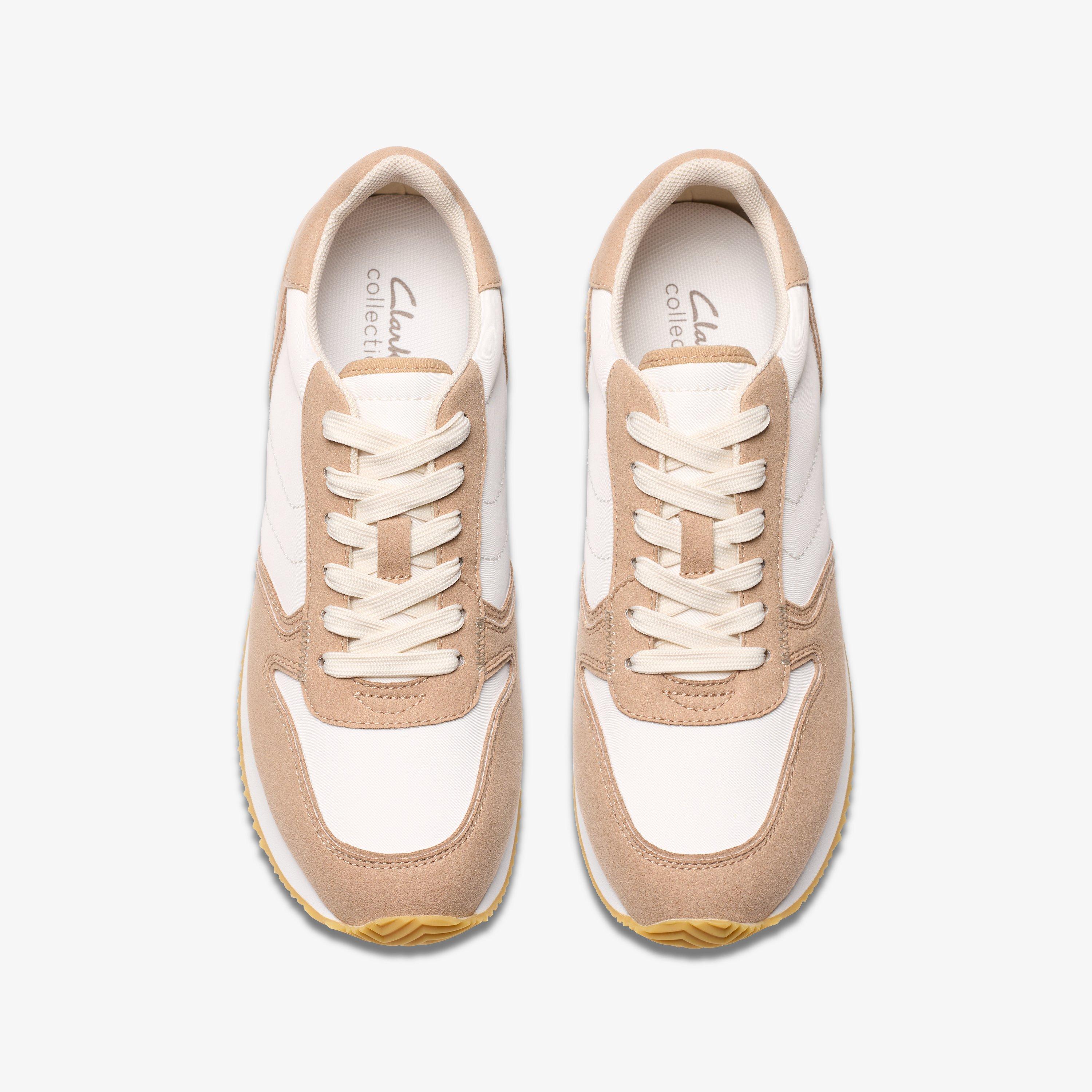 Womens Teirra Run Taupe Combination Trainers | Clarks Outlet