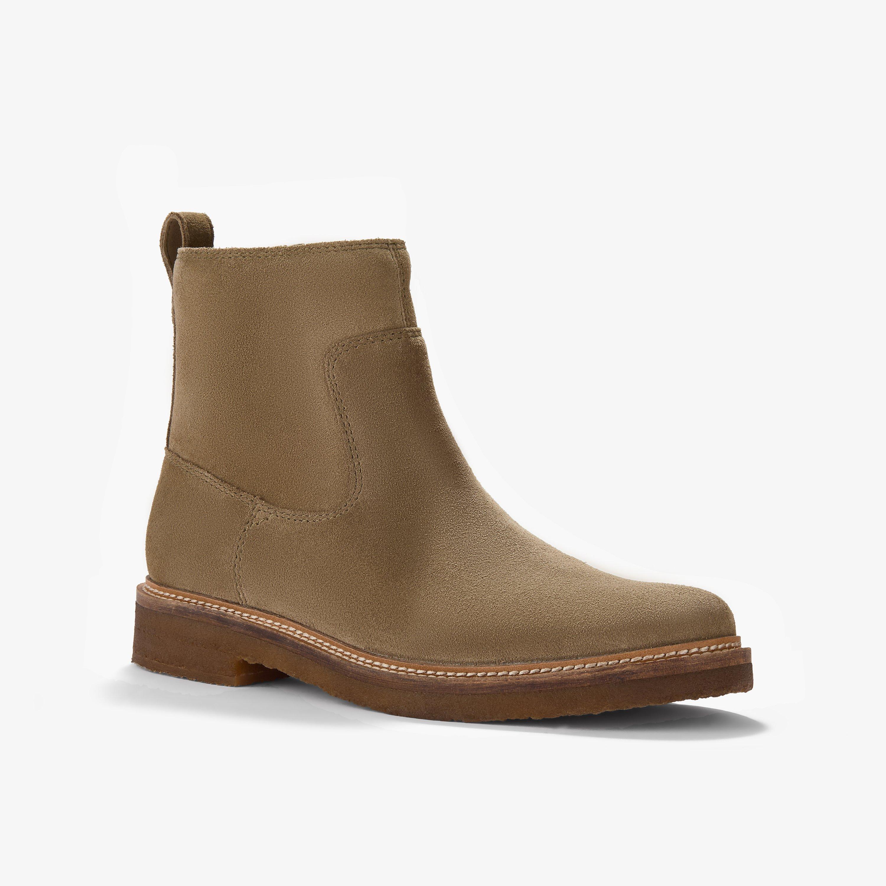 Bottes Clarkdale pour hommes Bottes Chelsea en suède sable foncé | Clarks