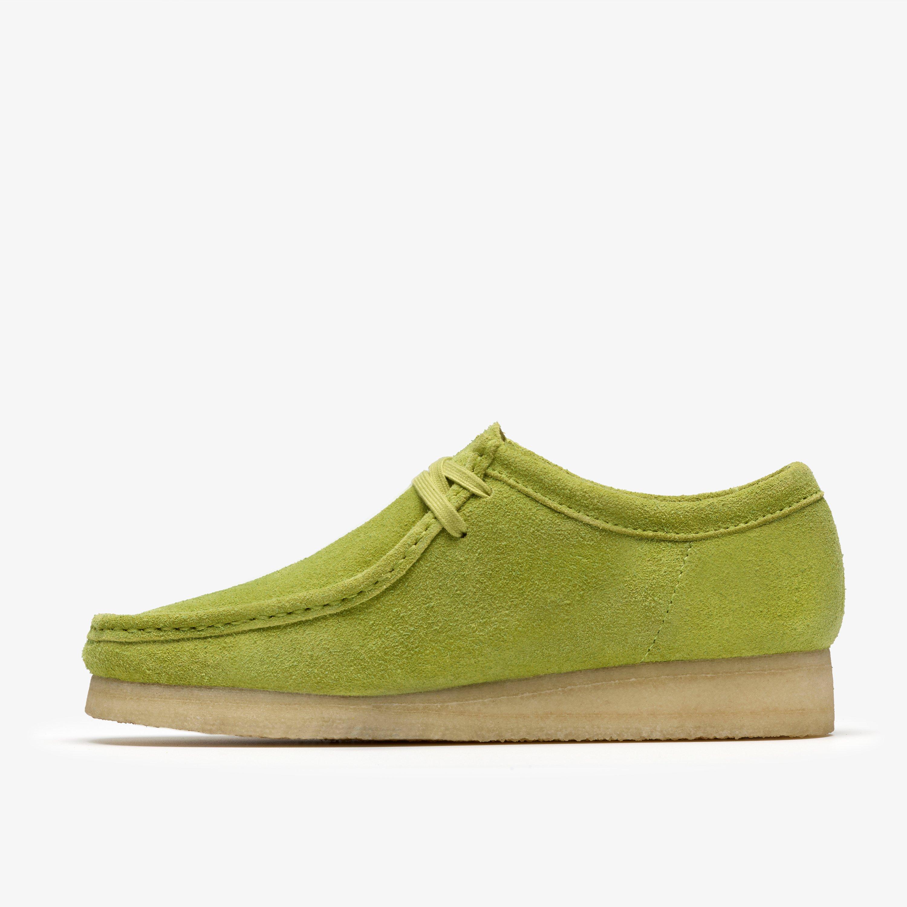 Mens Wallabee Lime Suede Shoes | Clarks