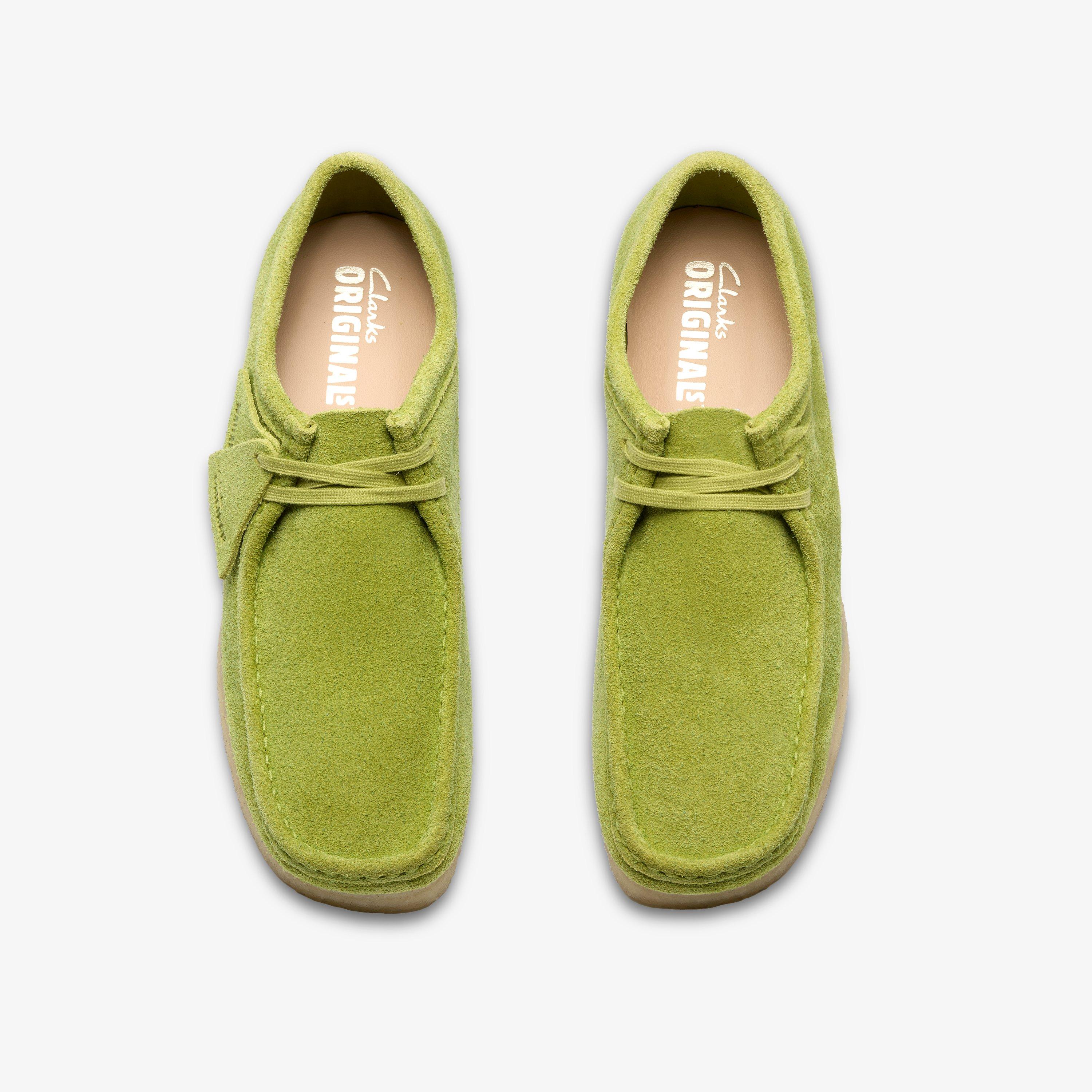Mens Wallabee Lime Suede Shoes | Clarks