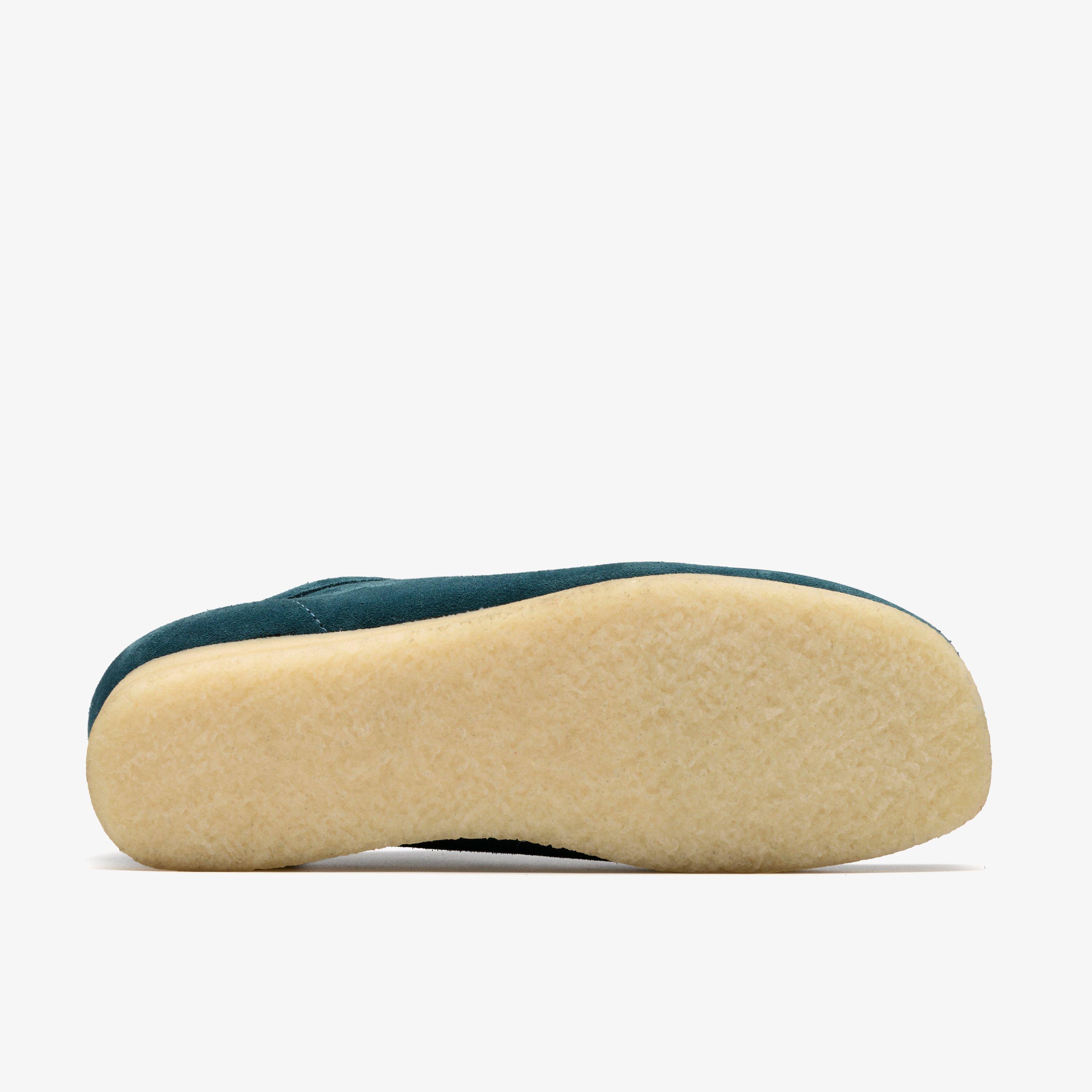 Mens Wallabee Mid Blue Suede Wallabee, Lace Up Shoes | Clarks UK