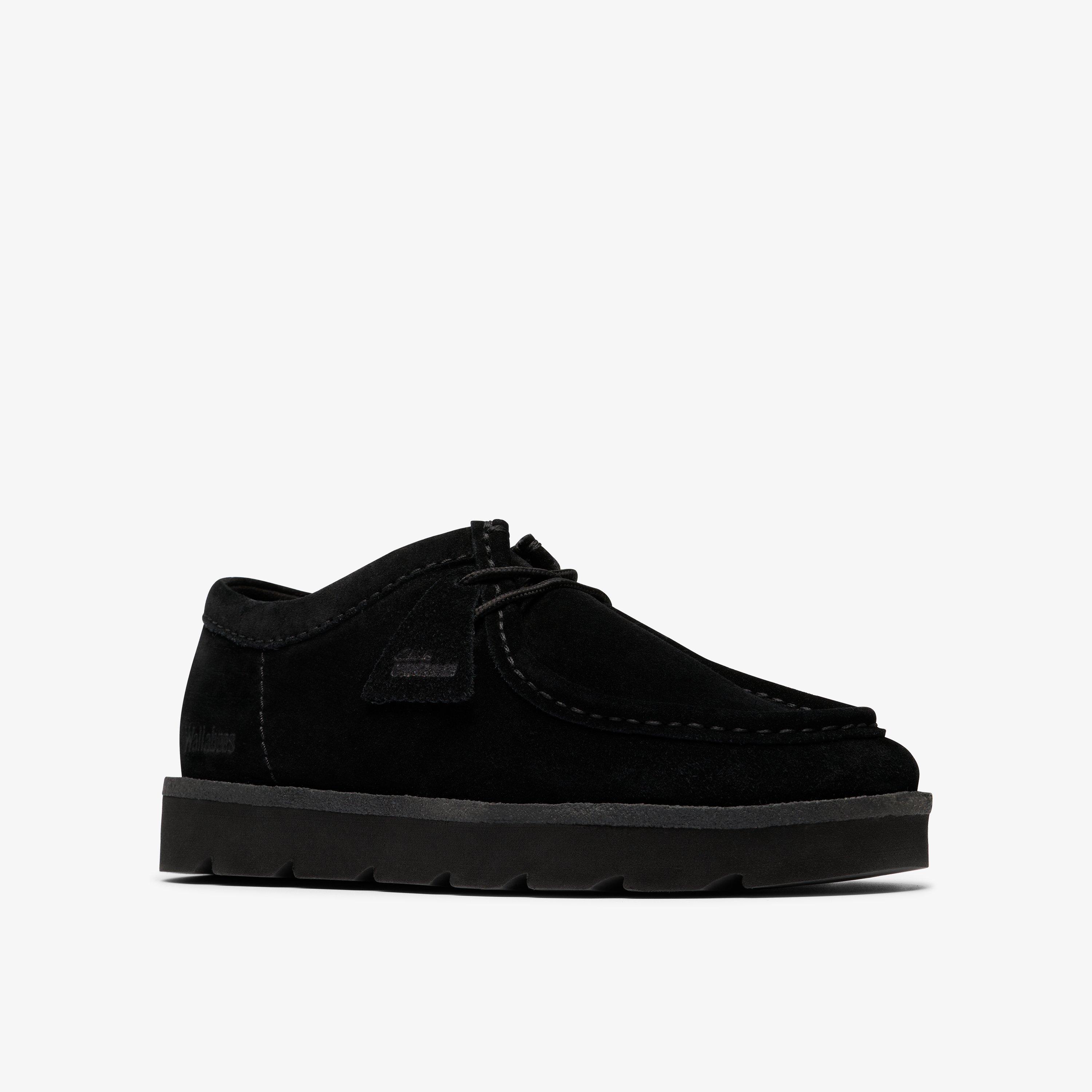 Mens Meare Walla Black Suede Wallabee Lace Up Shoes | Clarks UK