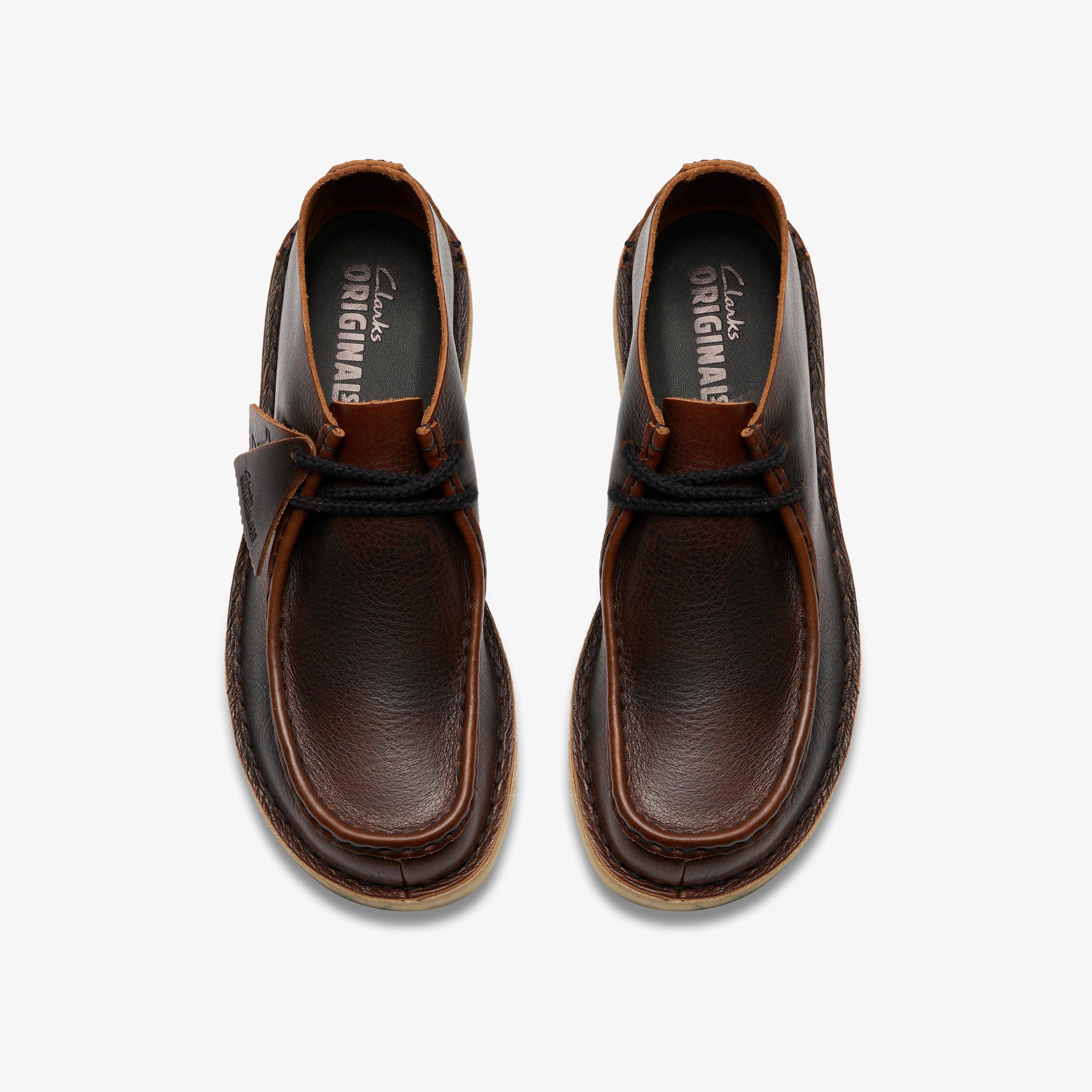 Mens Desert Nomad Dark Tan Combination Shoes | Clarks