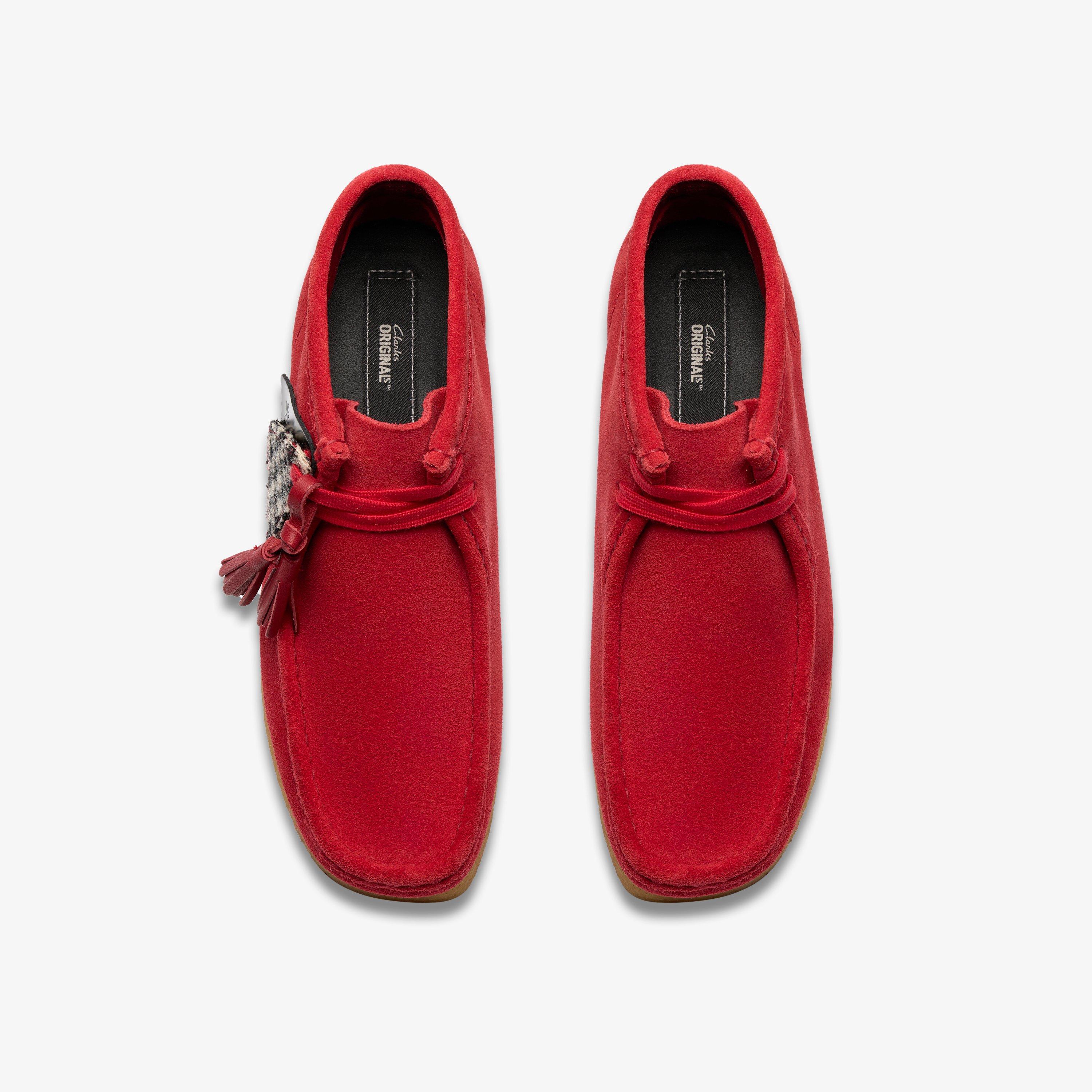 Womens Wallabee Boot Red Suede Wallabee | Clarks
