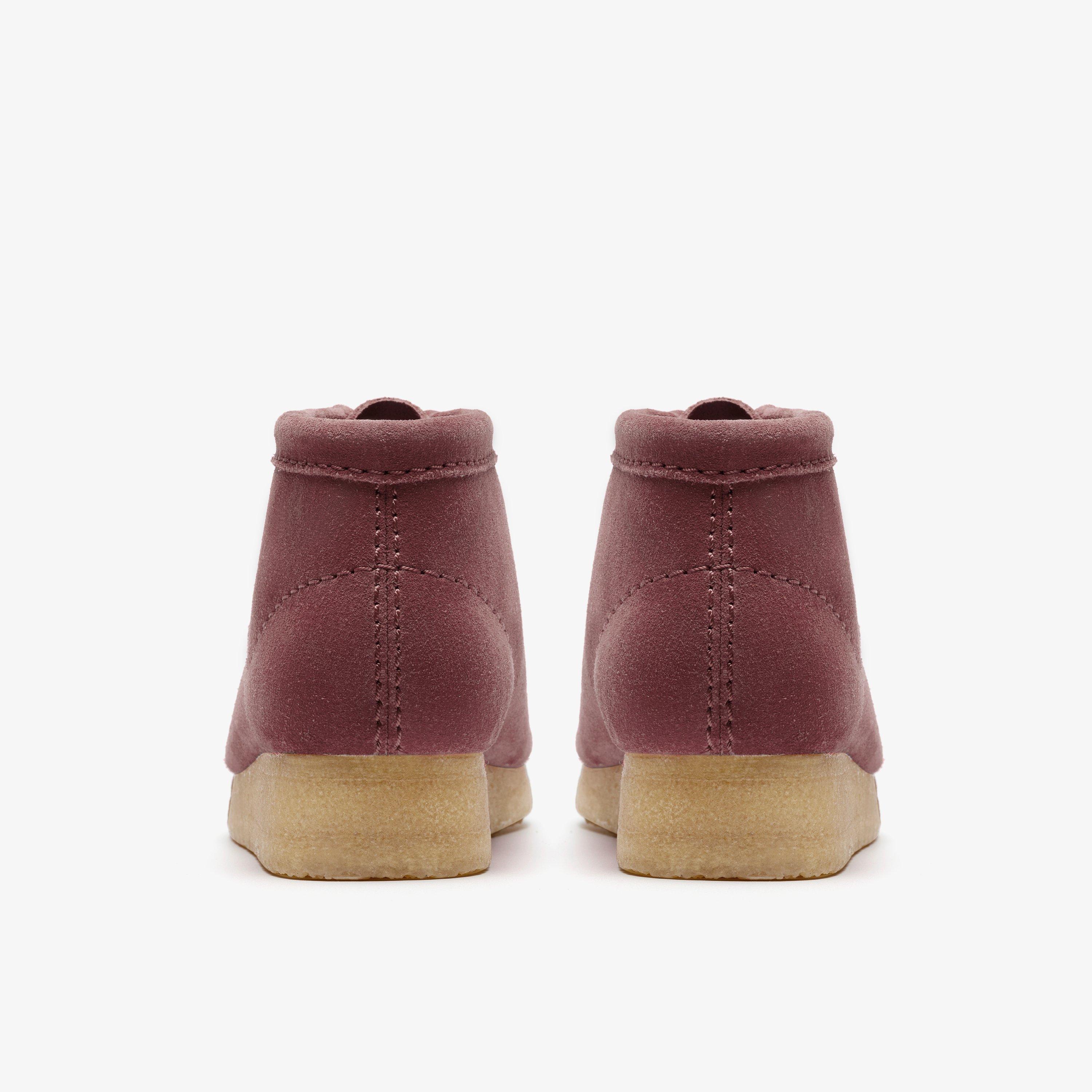 Bottes Wallabee Femme Rose Marron Daim Wallabee | Clarks