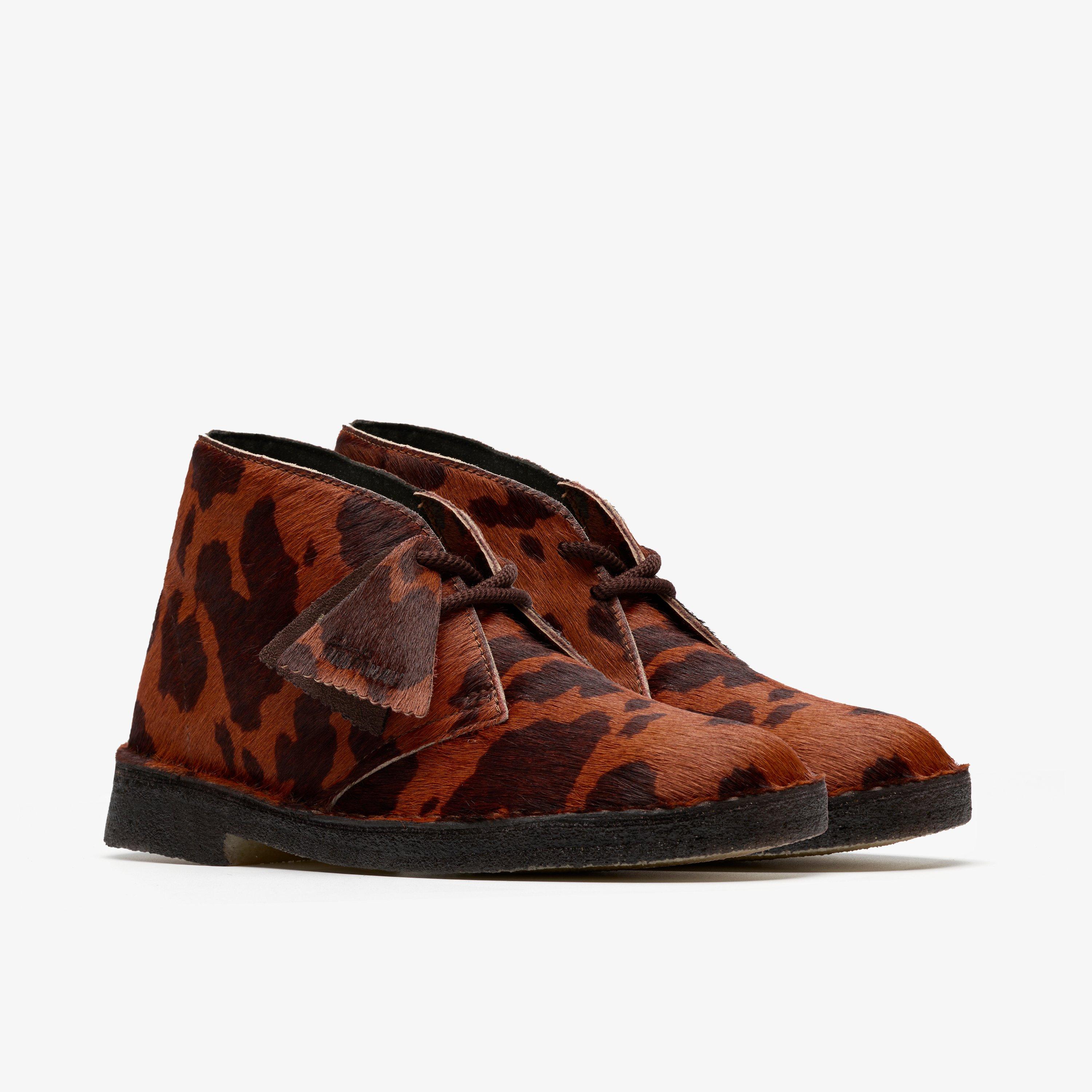 Womens Desert Boot. Brown Cow Print Desert Boot | Clarks IE