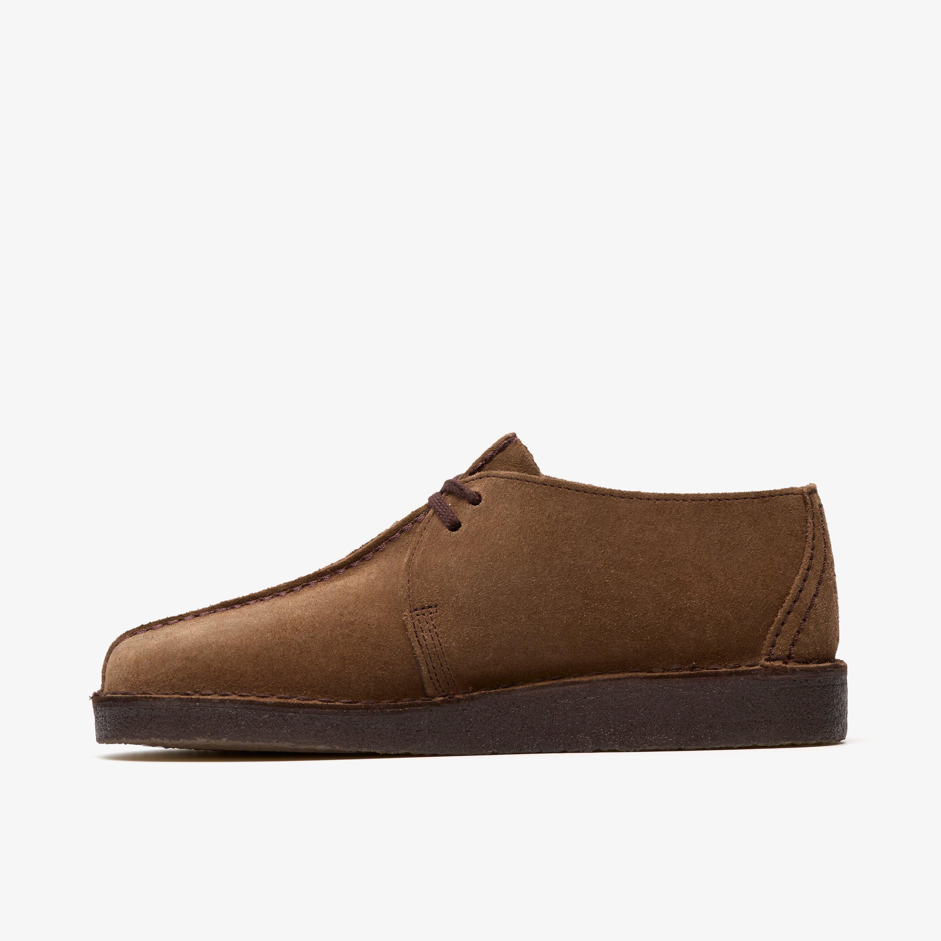 Mens Desert Trek Brown Suede Desert Boots | Clarks