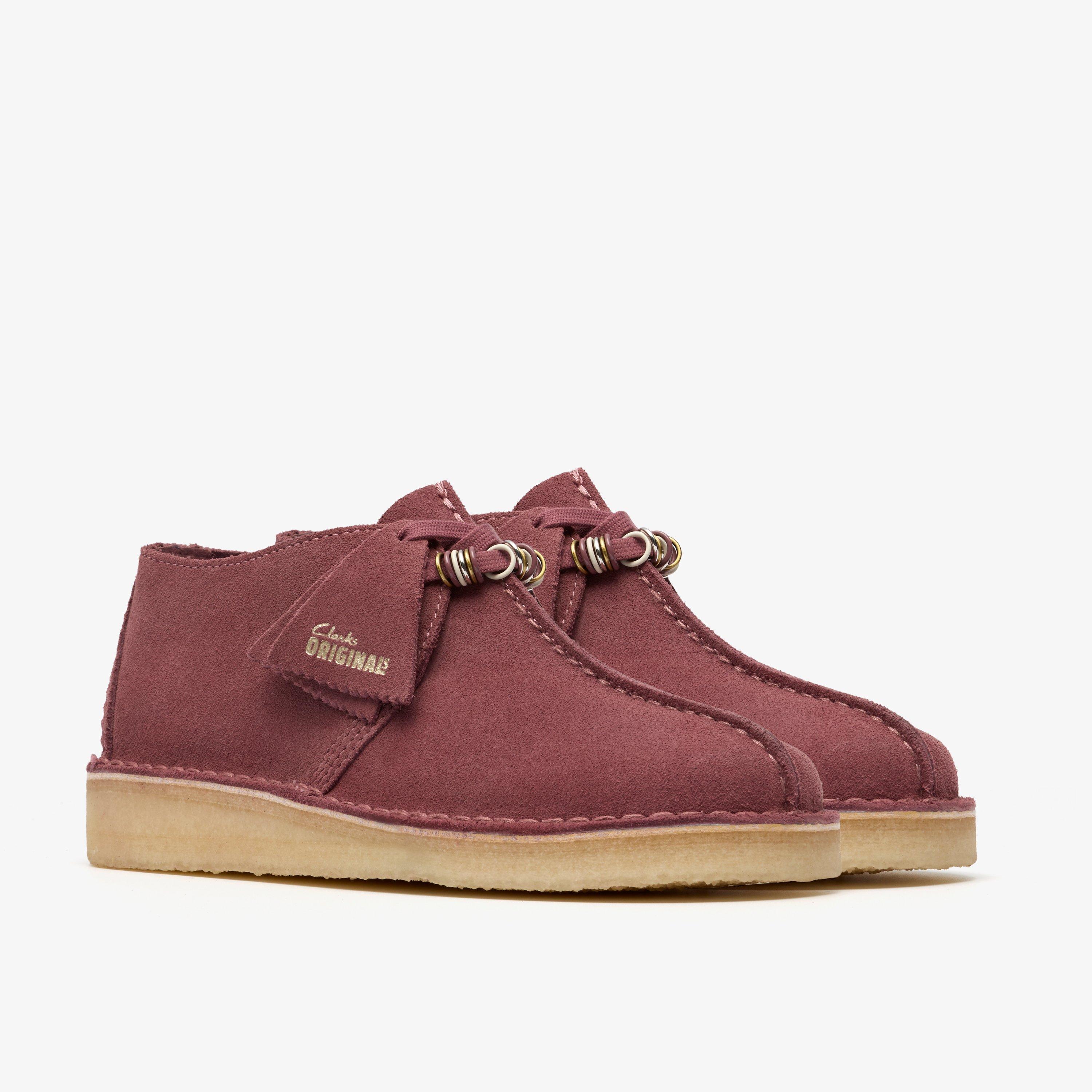 Womens Desert Trek. Rose Brown Suede Shoes | Clarks