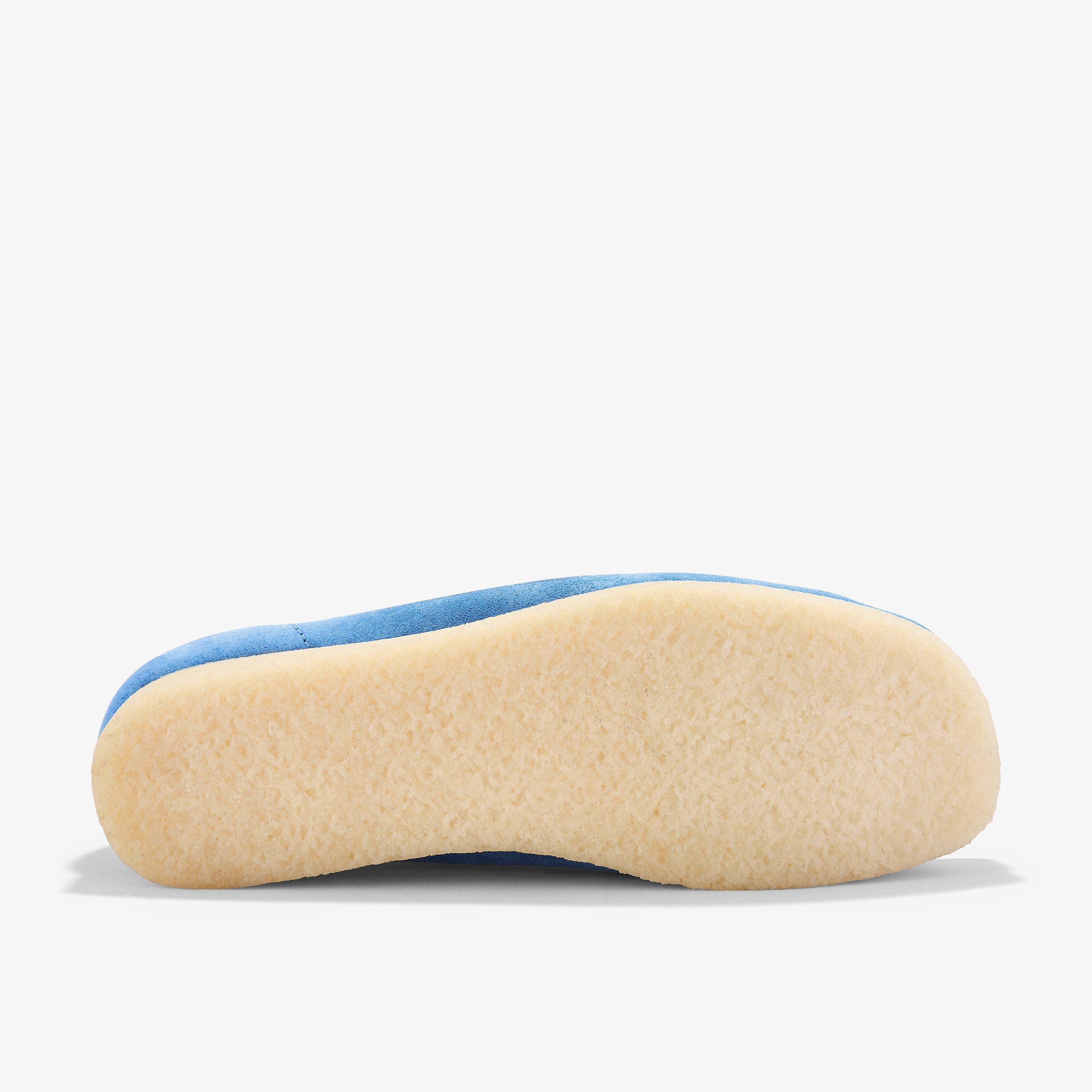 Mens Wallabee Blue Suede Wallabee Lace Up Shoes | Clarks