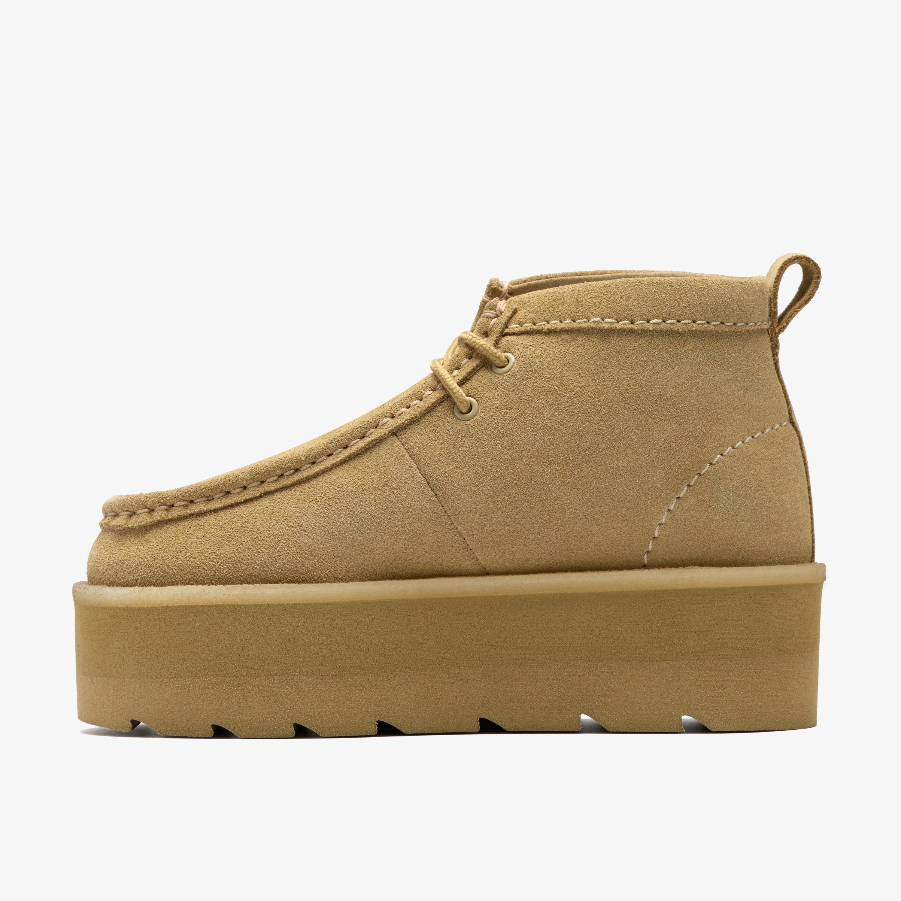 Meare WB ELVTD Wallabees en suède érable pour femme | Clarks