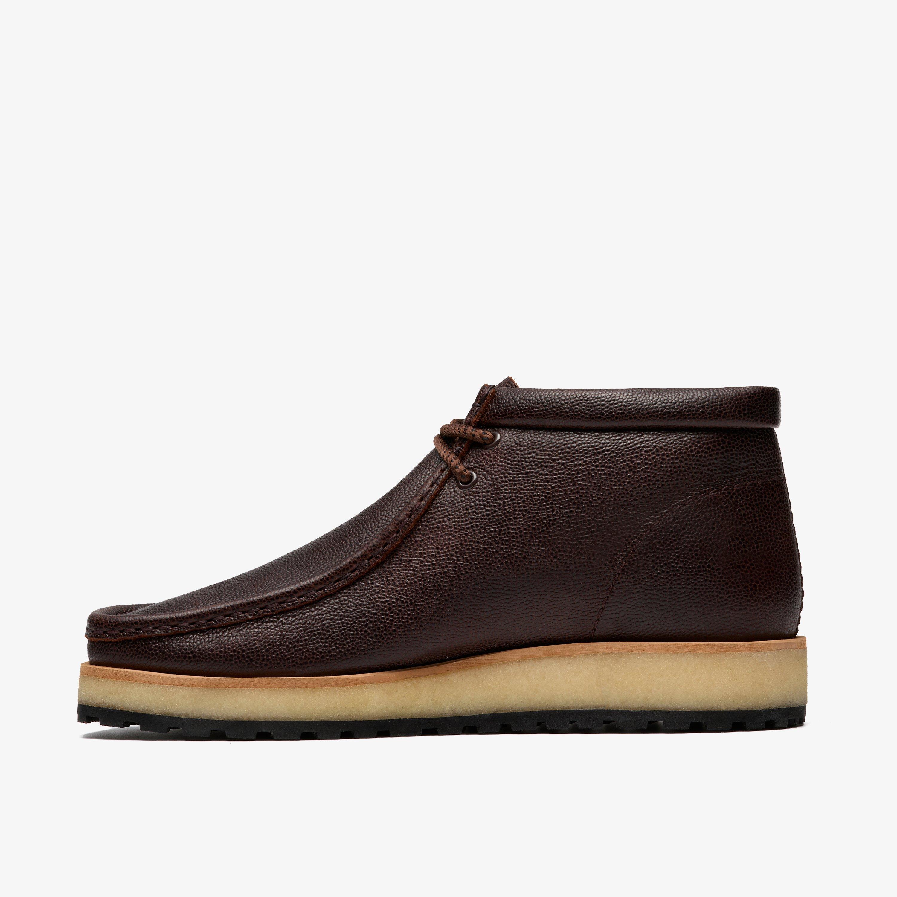 Mens Wallabee Scout Brown Scotch Grain | Clarks