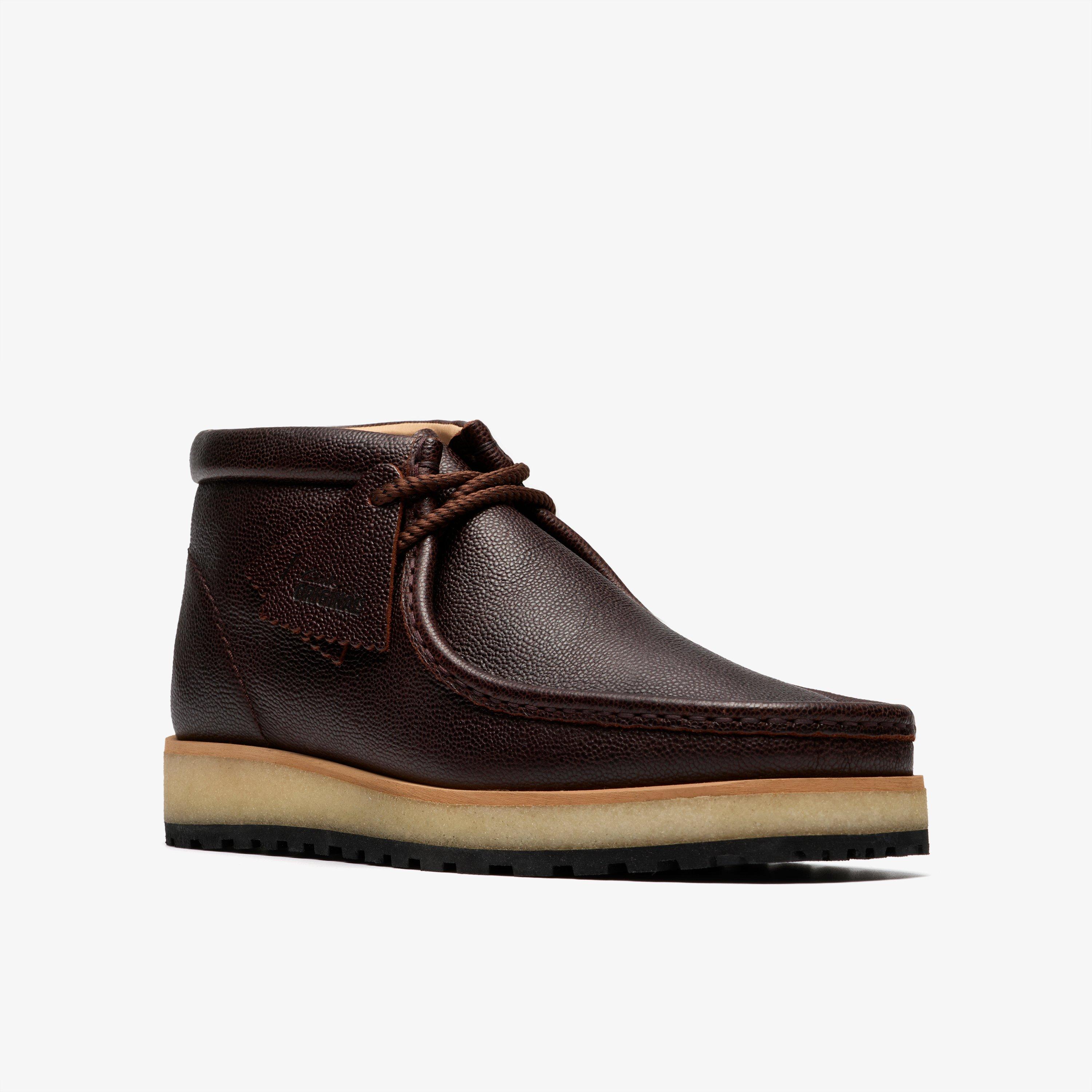 Mens Wallabee Scout Brown Scotch Grain Wallabees | Clarks