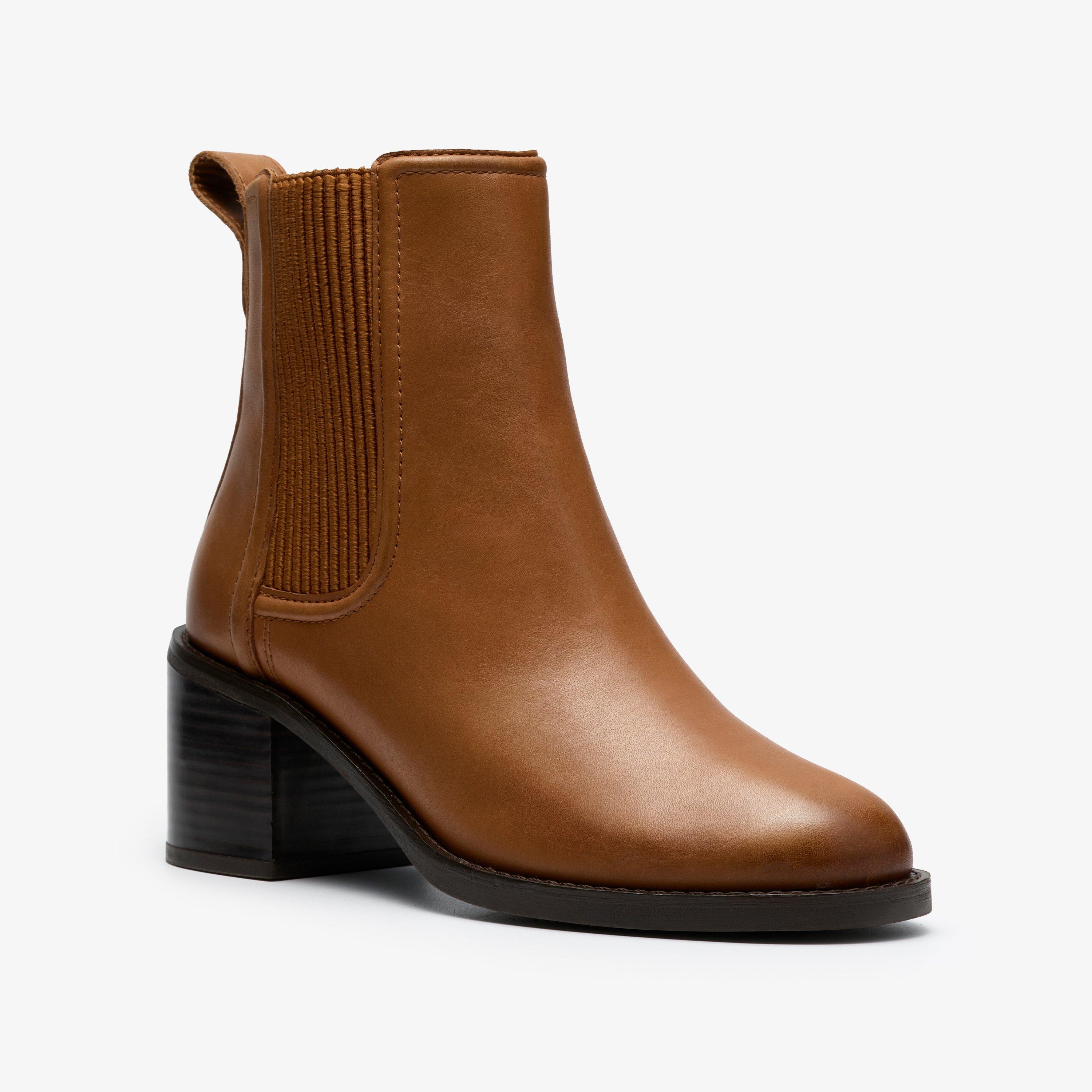 Women's Chamberly Top Tan Leather Chelsea Boots | Clarks
