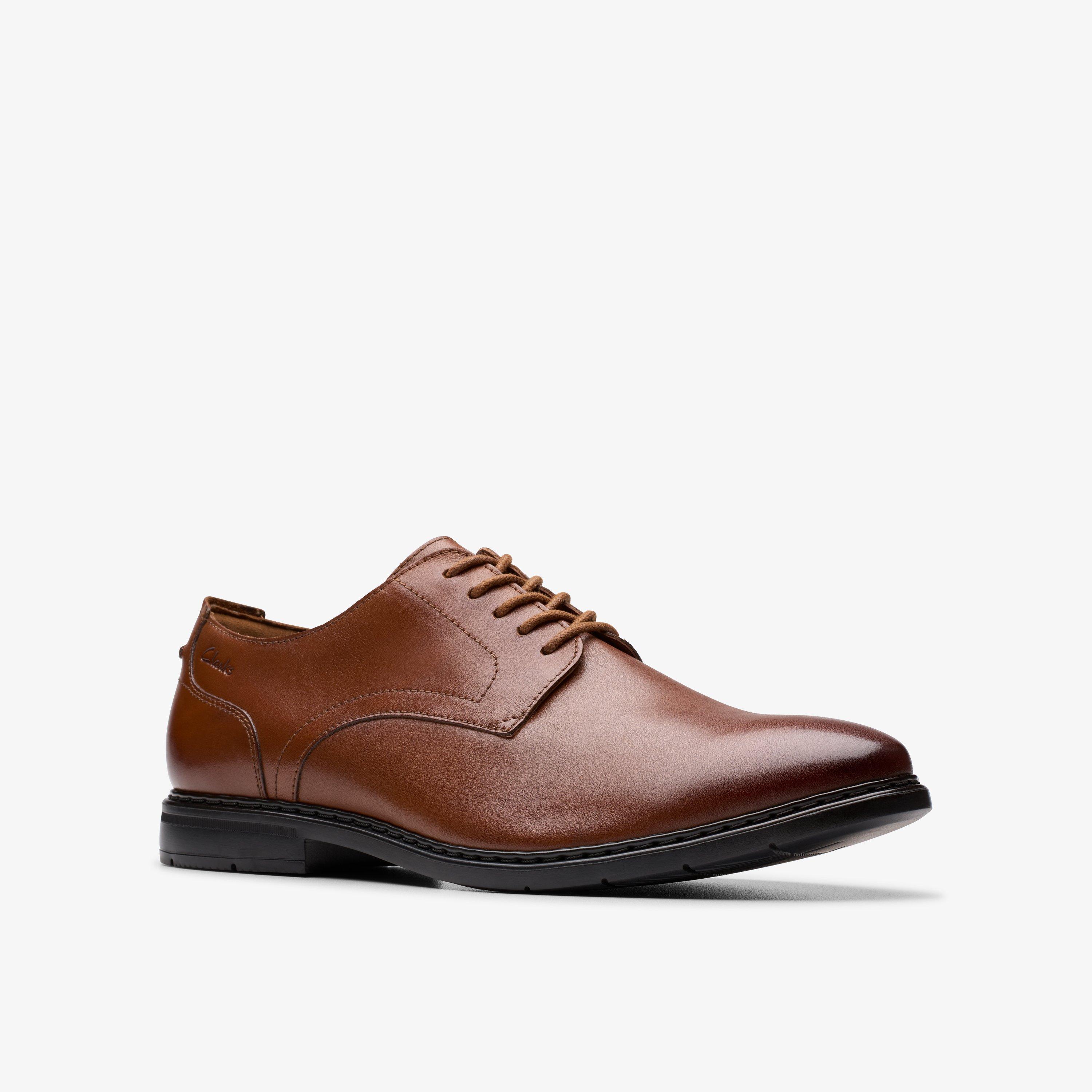 Mens Banbury Derby Tan Leather Derby Shoes, Lace Up | Clarks UK