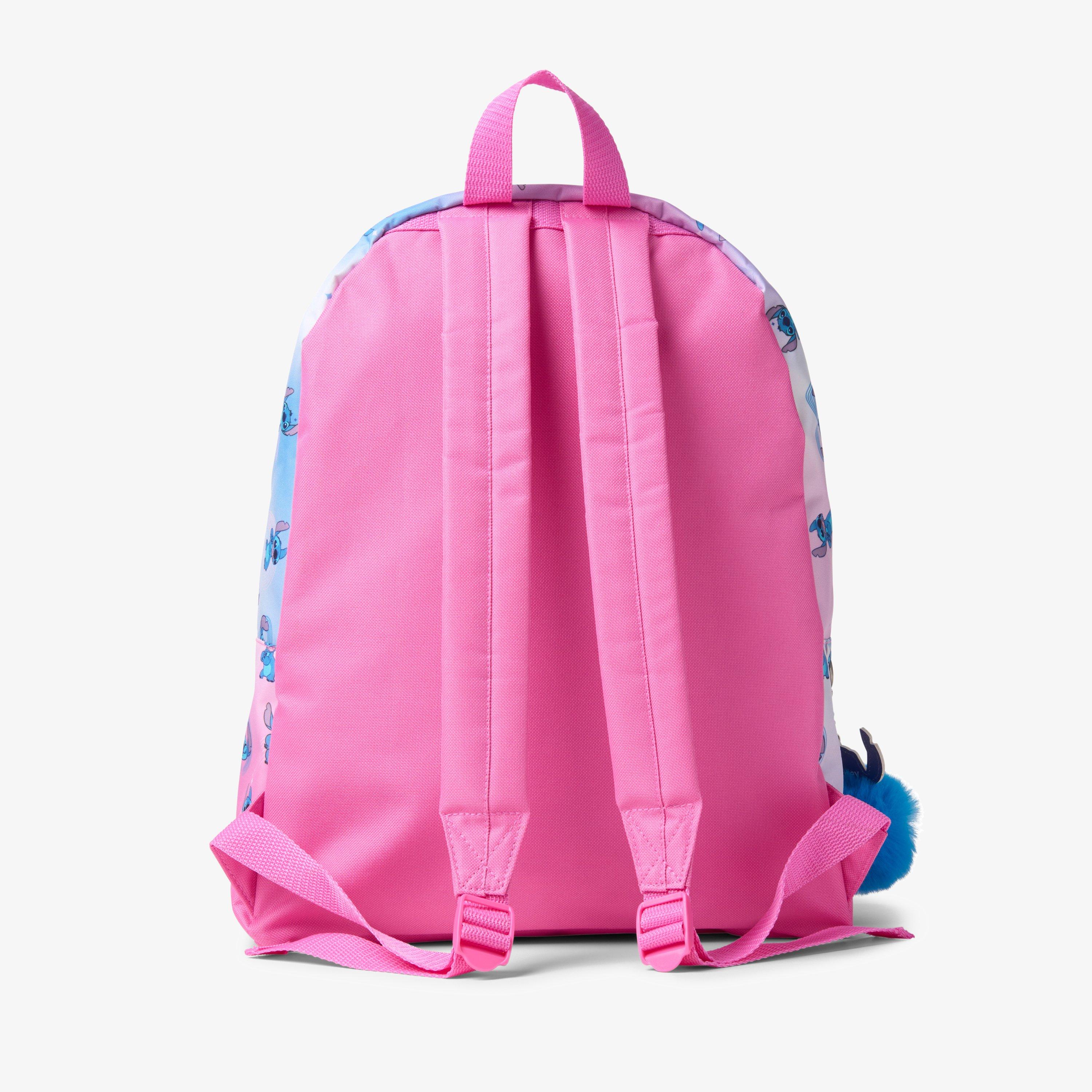 Boys Girls Kids Unisex Stitch Large Backpack Pink Combination Bags ...