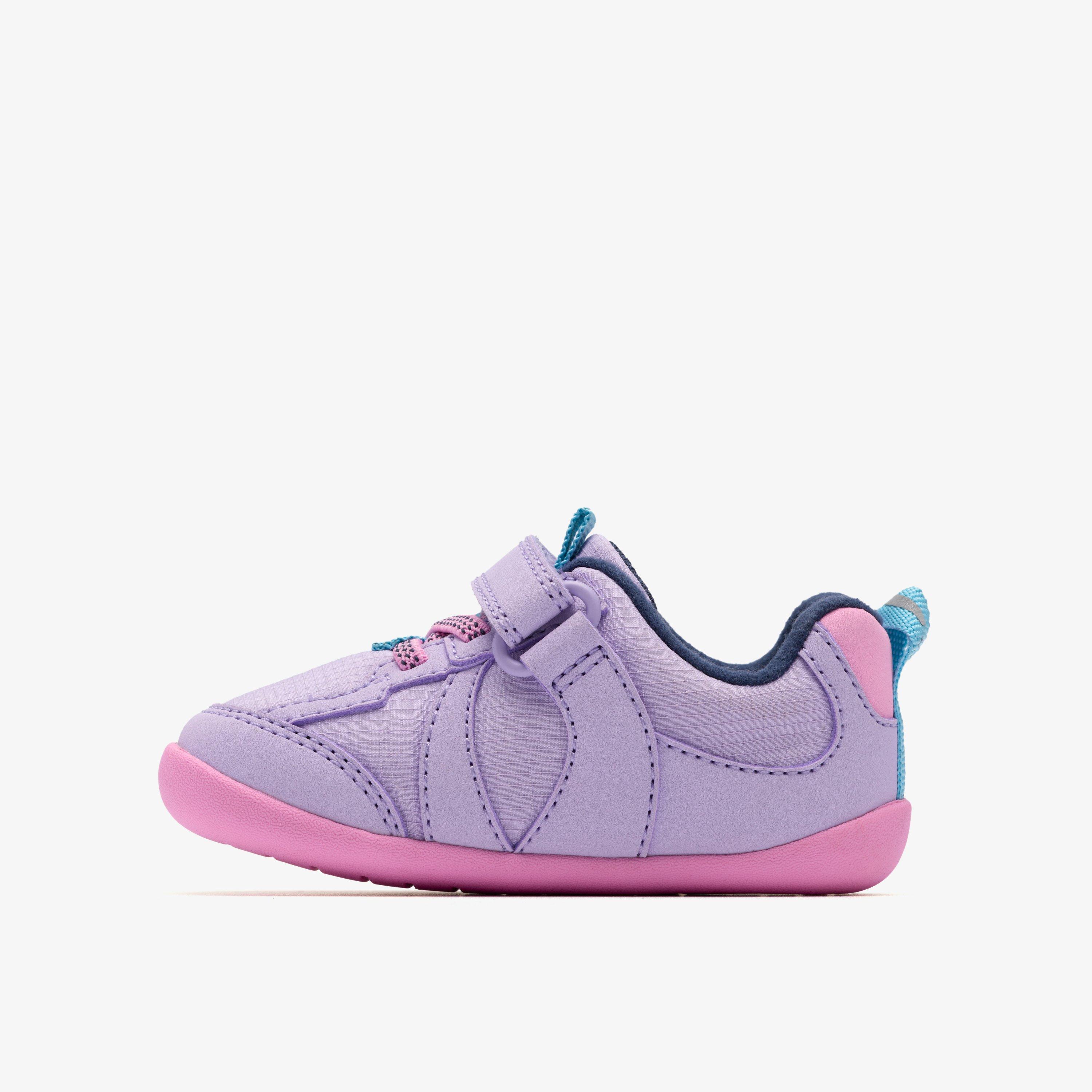 Girls Roamer Hero Toddler Lilac Combination Pre Walker | Clarks