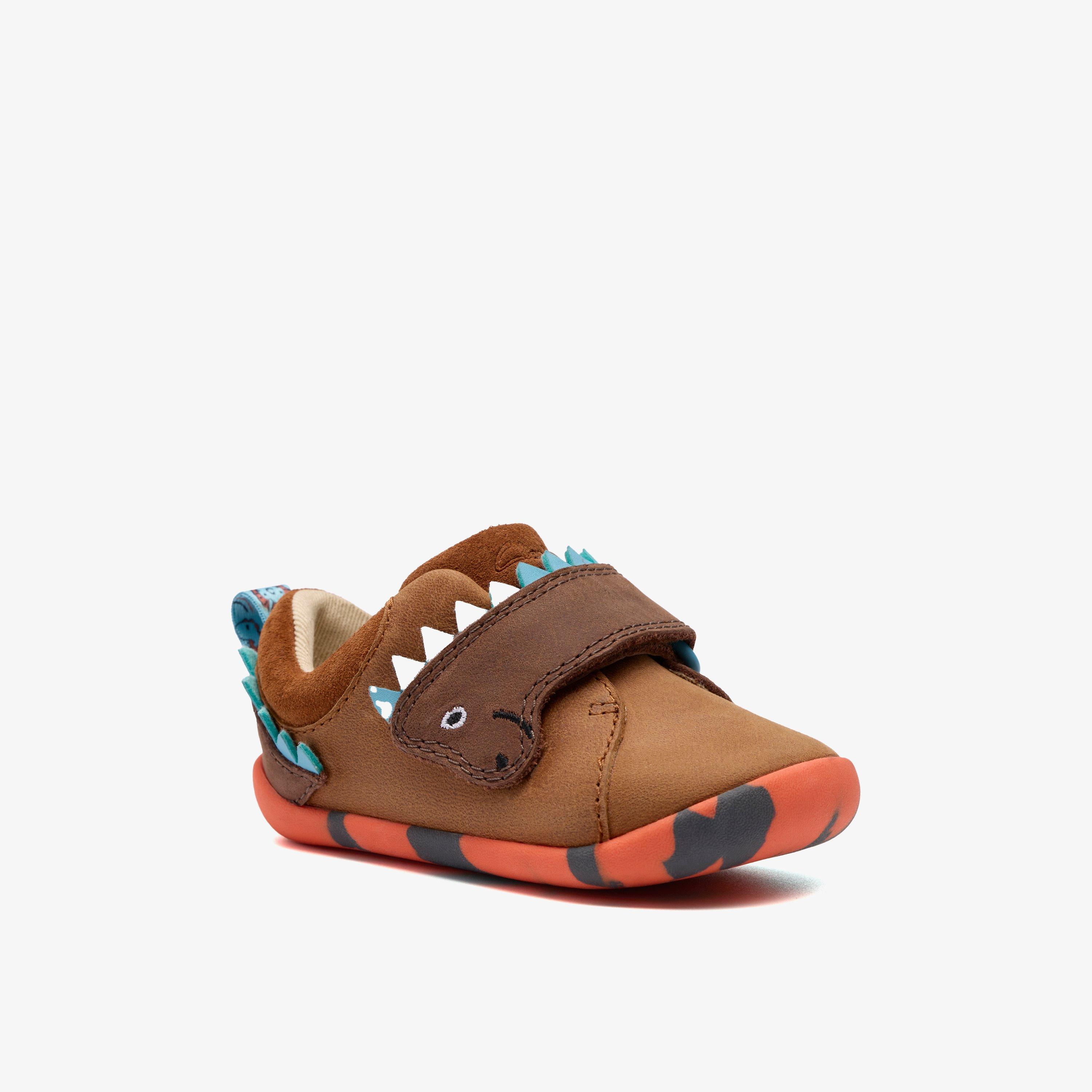 Boys Girls Kids Unisex Roamer Stomp Toddler Tan Pre Walker Riptape ...