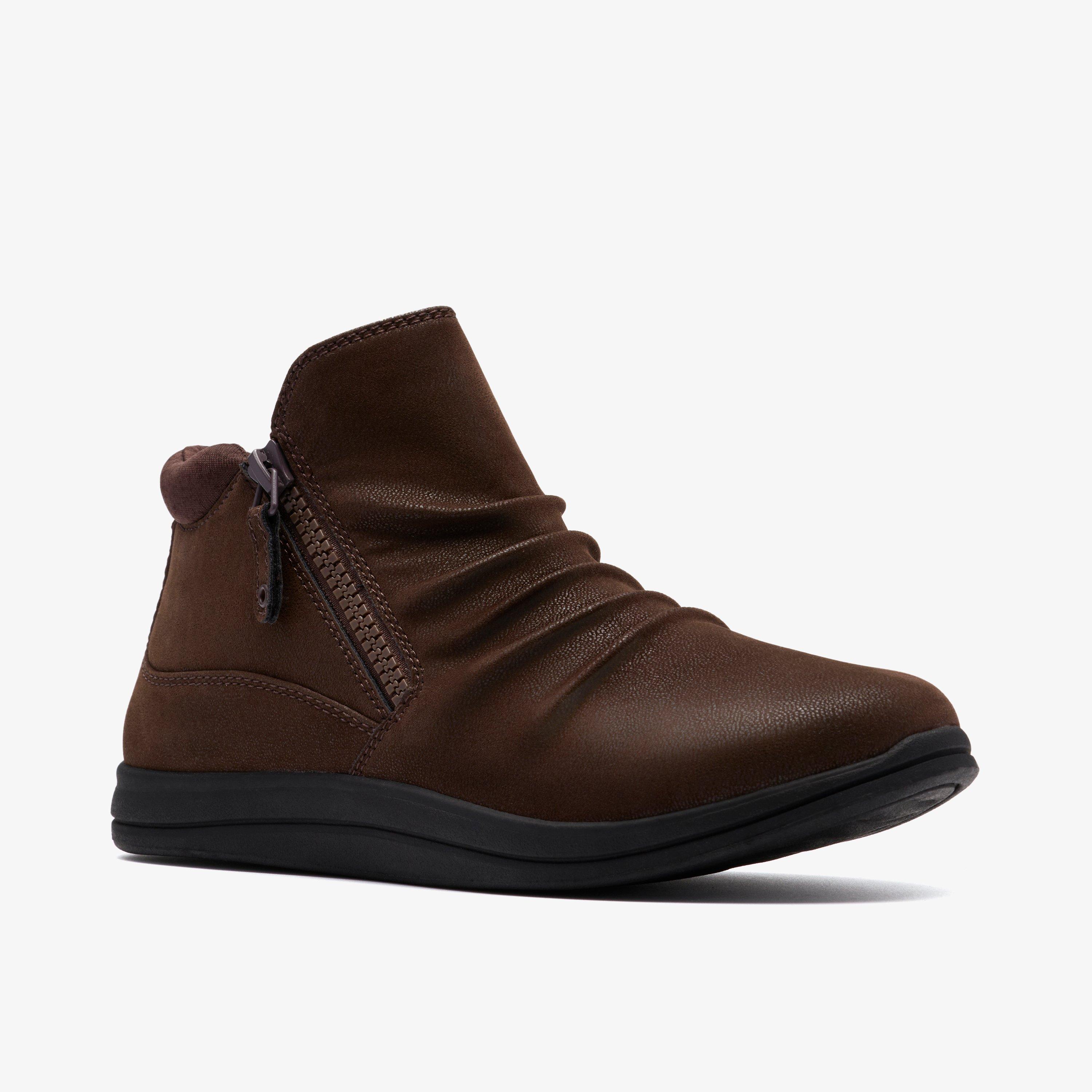 Women's Breeze Path Dark Brown Ankle Boots | Clarks